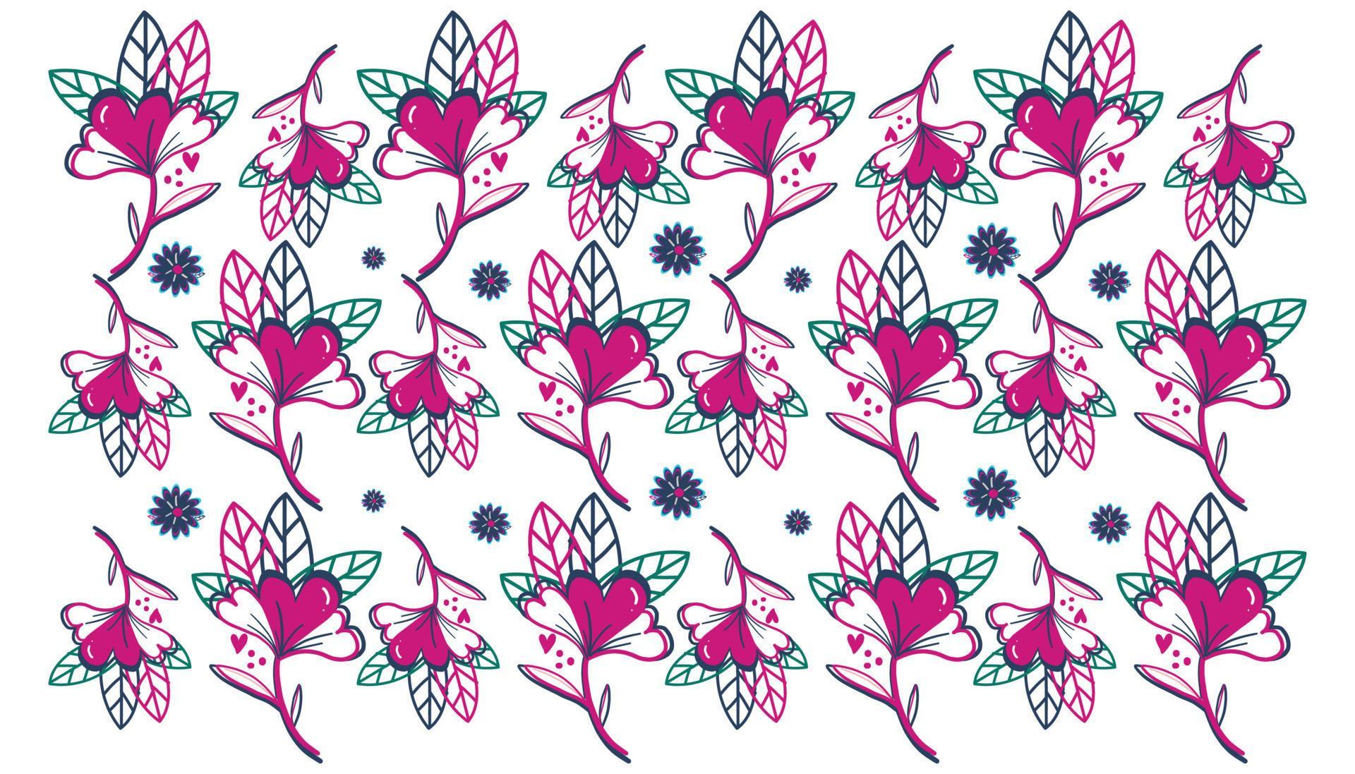 Painted flowers seamless vector background,repeating patterns,repeating ...