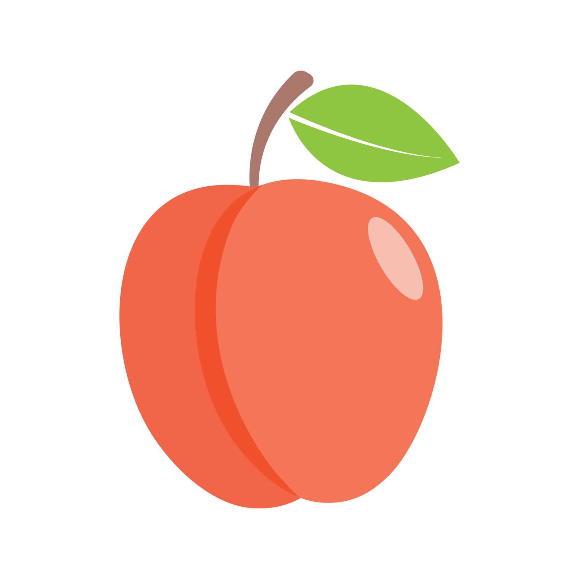 peach icon vector design template 11386431 Vector Art at Vecteezy