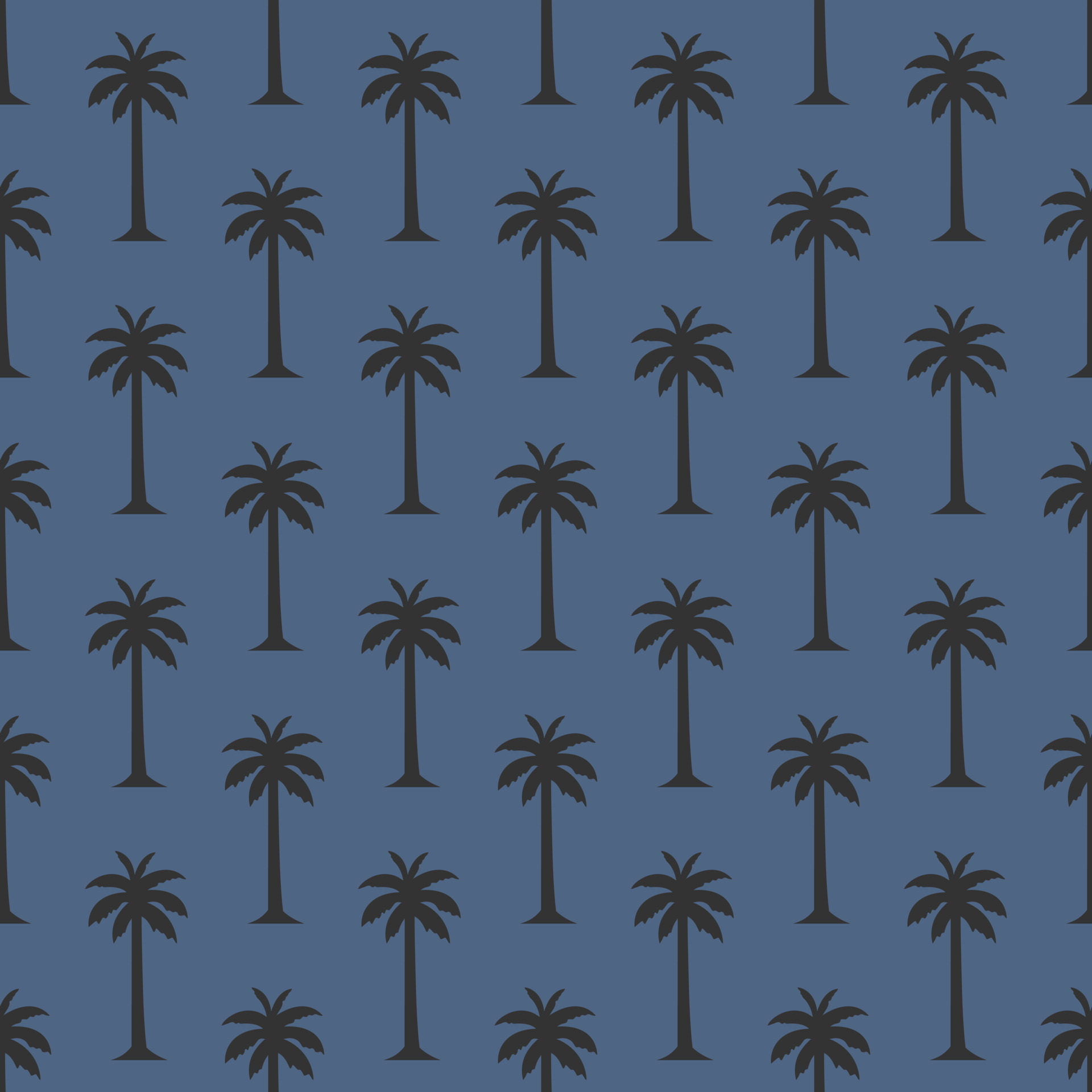 Tropical Exotic Palm tree plants seamless pattern. Design for use ...