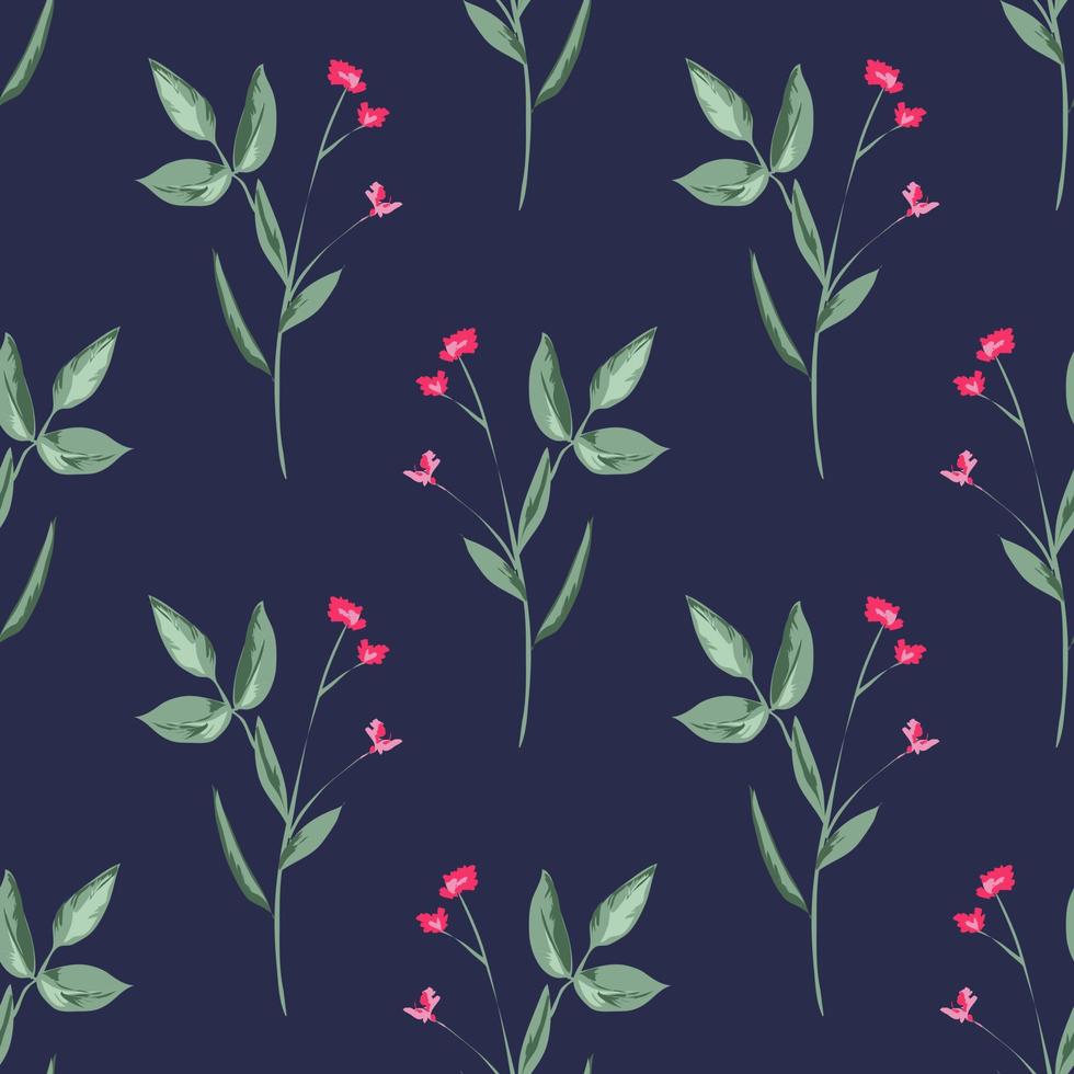 Floral Seamless vector illustration pattern background. Design for use ...