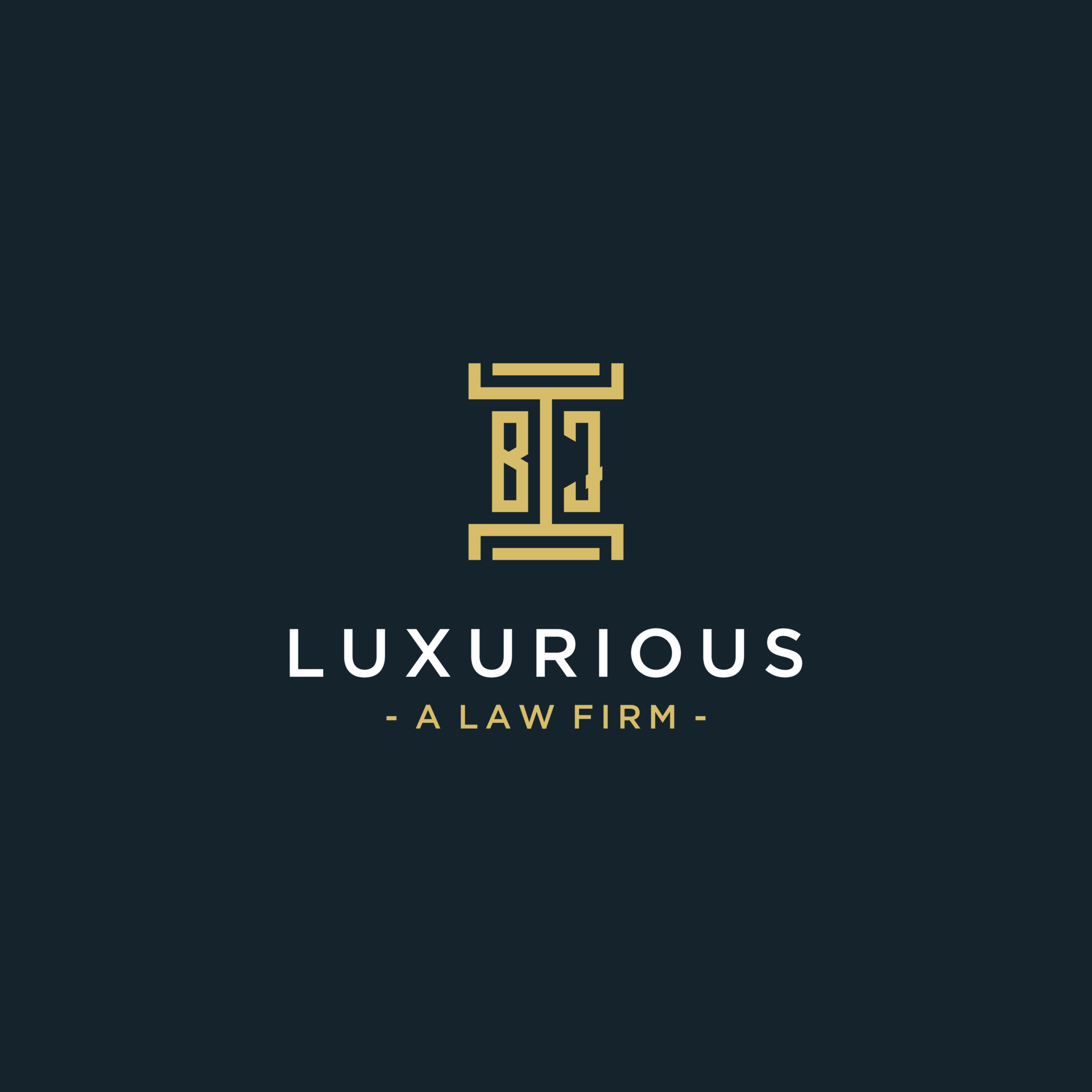 BJ initial logo monogram design for legal, lawyer, attorney and law ... BJ initial logo monogram design for legal, lawyer, attorney and law ...