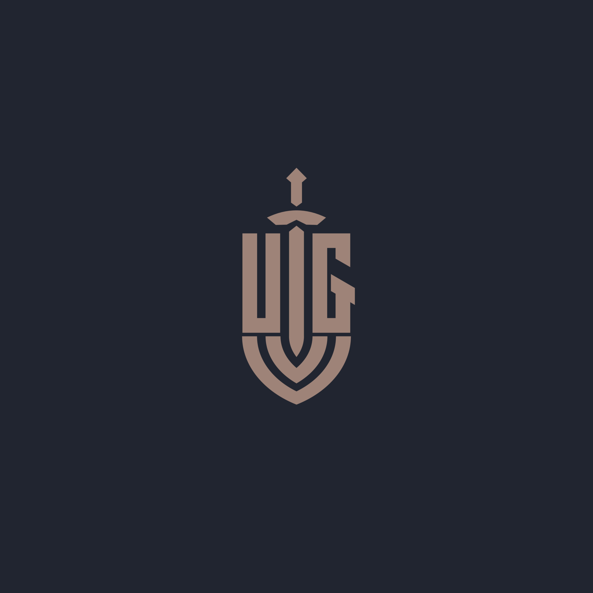 monograma del logotipo ug con plantilla de diseño de estilo espada y ... monograma del logotipo ug con plantilla de diseño de estilo espada y ...