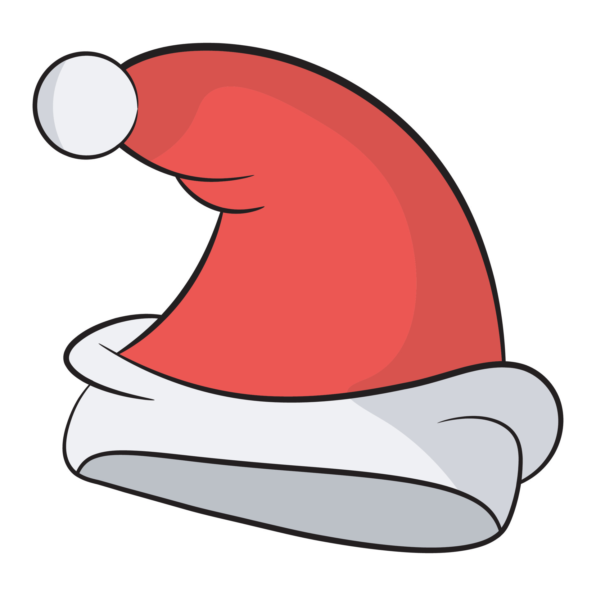 Xmas Santa Cute Cap Vector 11393920 Vector Art At Vecteezy