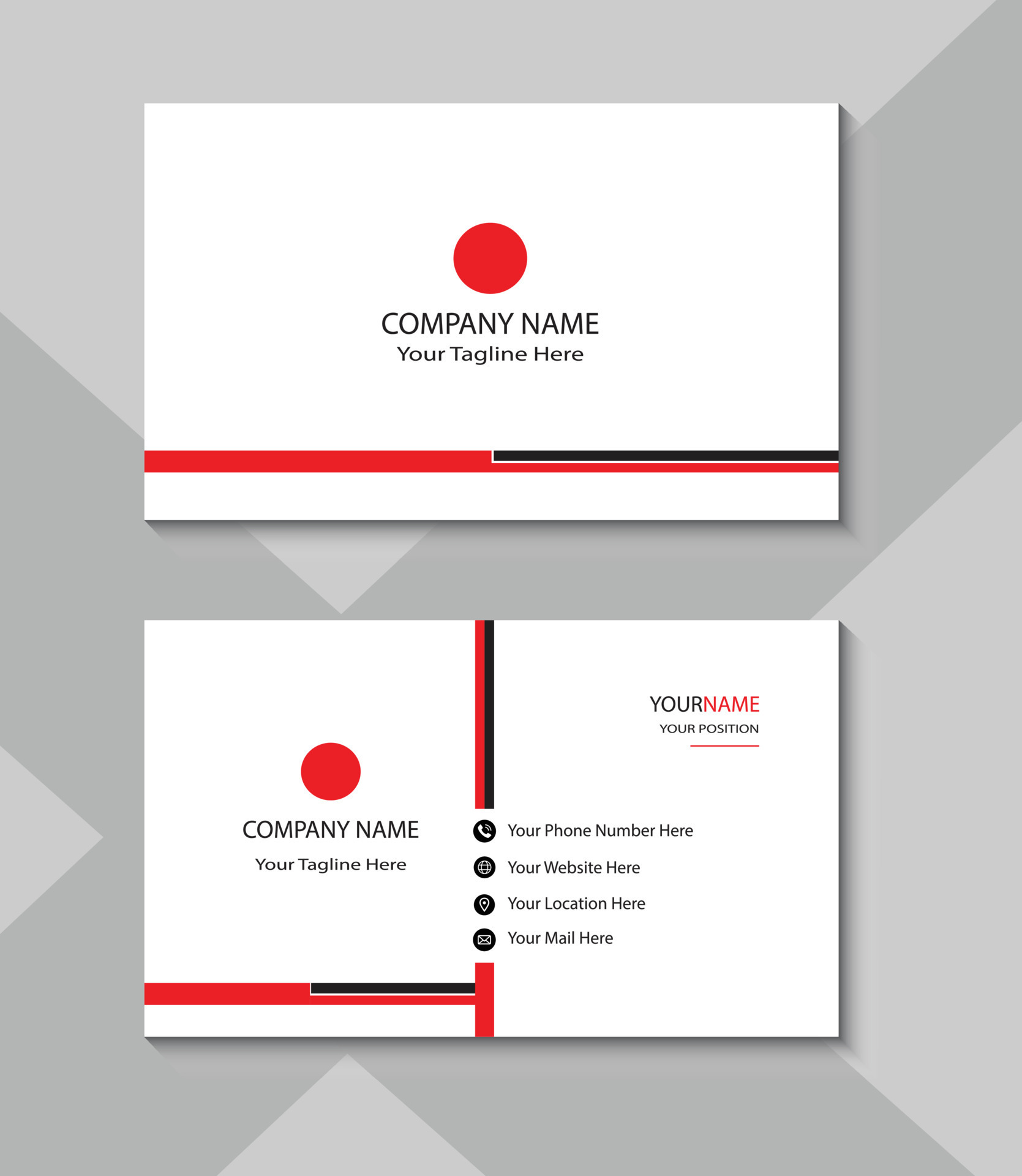 Creative and modern Business card template design, illustration ... Creative and modern Business card template design, illustration ...