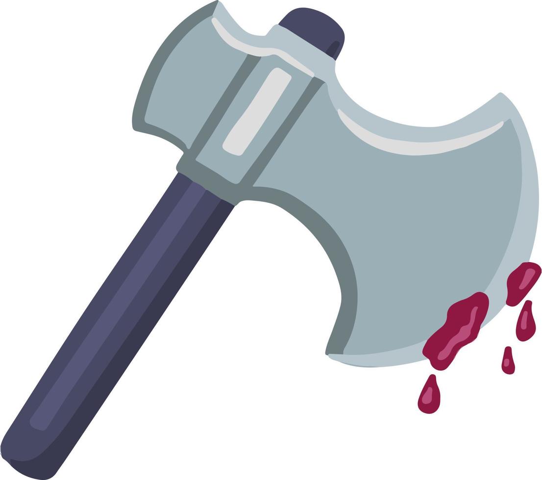 hacha en la sangre de películas de terror para halloween 11400451 Vector en Vecteezy