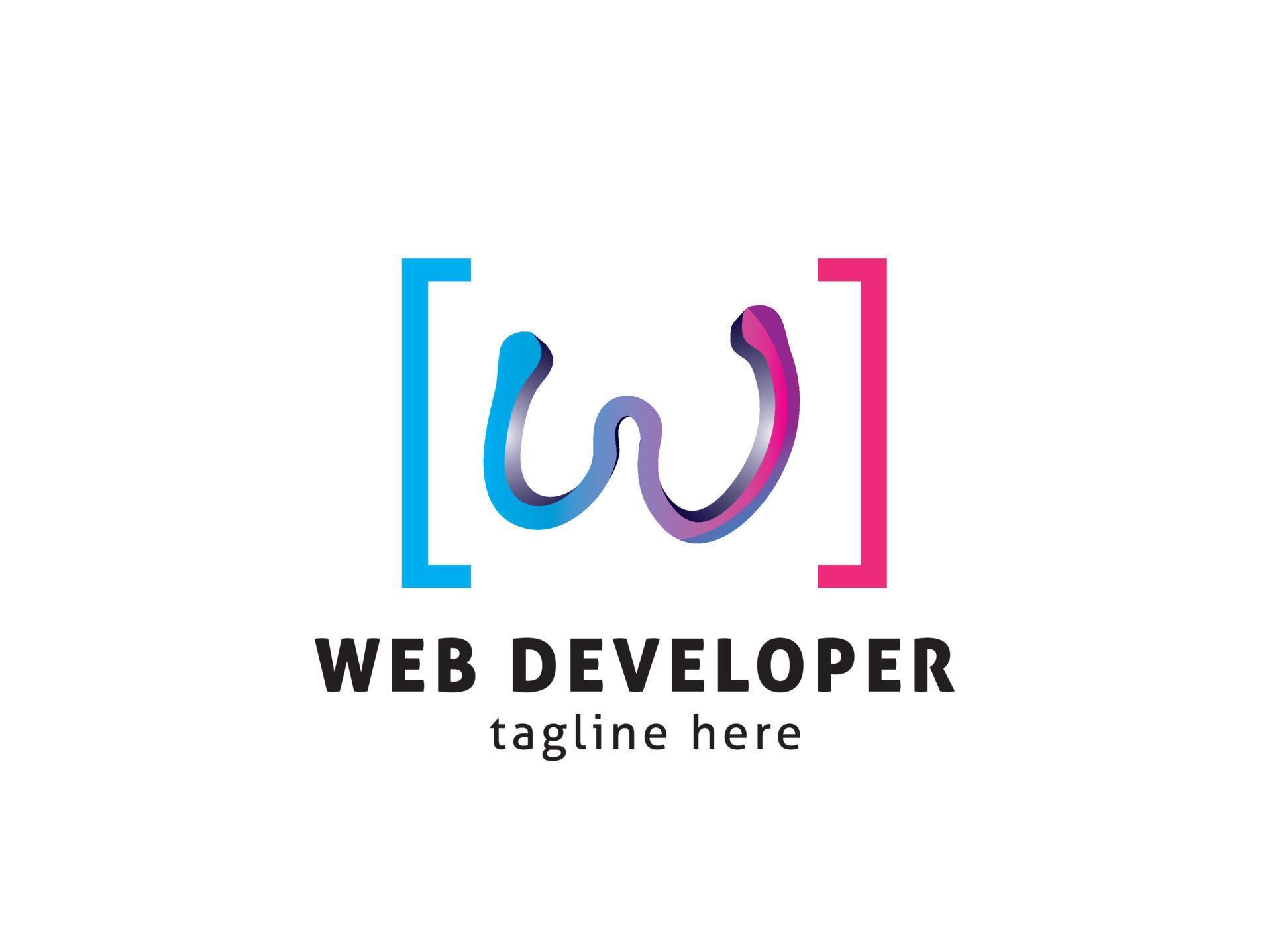 Web Developer Logo 11401238 Vector Art at Vecteezy