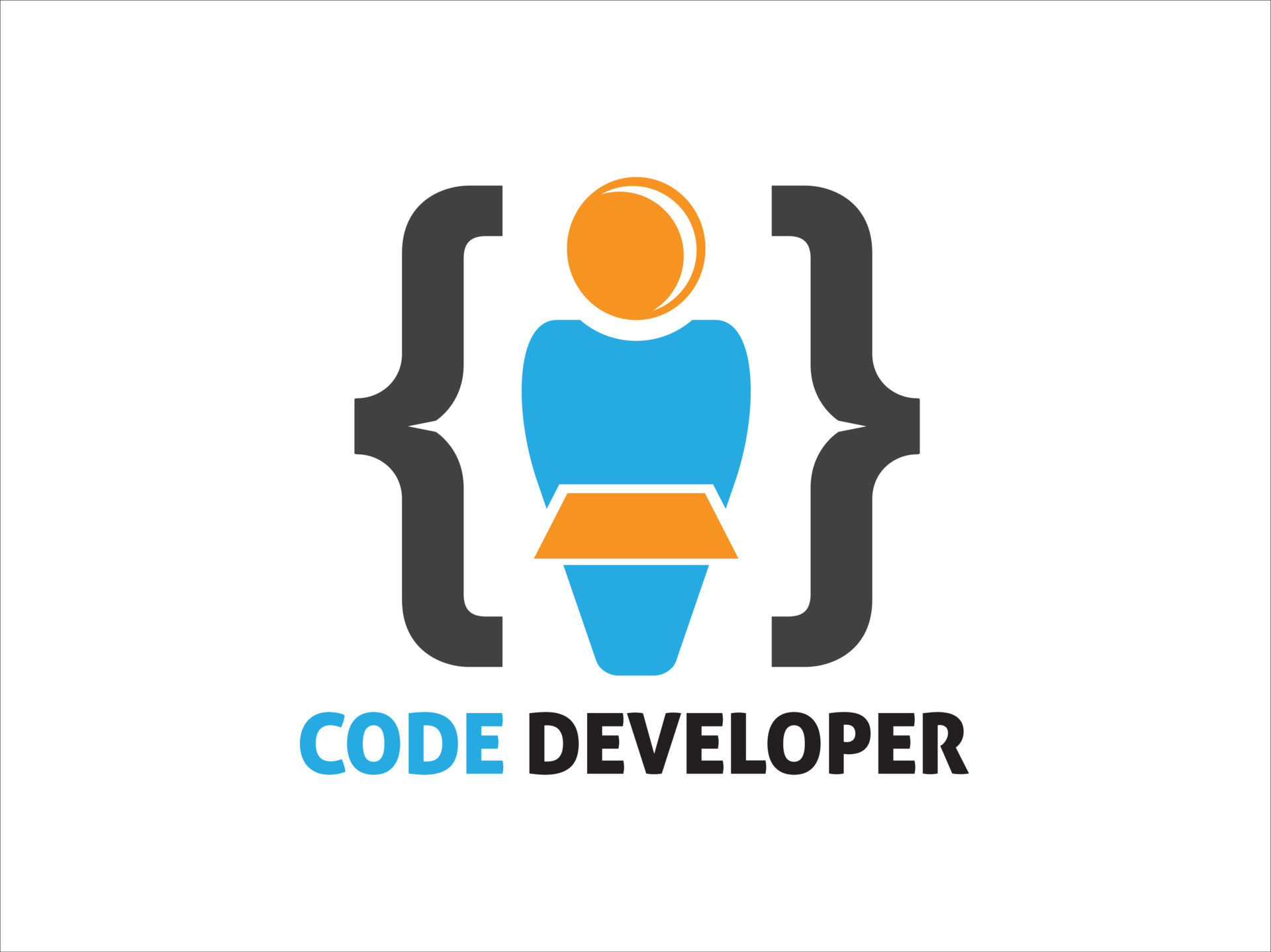 Code Web Developer Logo 11401372 Vector Art At Vecteezy