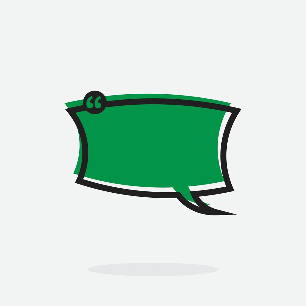 Colored Speech Bubble Template