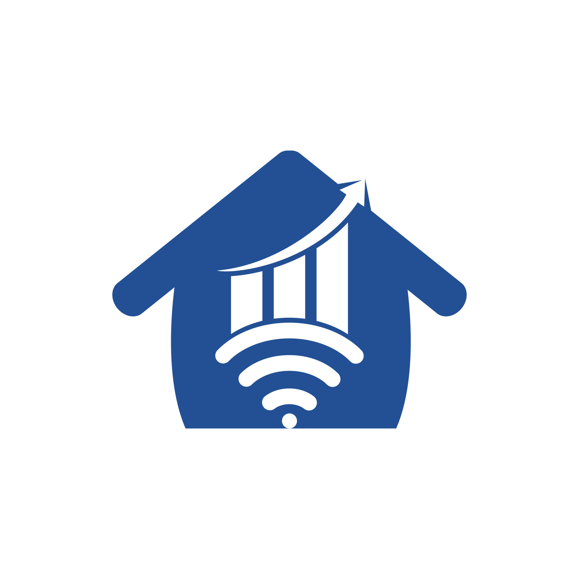Wifi Statistic vector logo design. Wifi analytic logo icon design ... Wifi Statistic vector logo design. Wifi analytic logo icon design ...