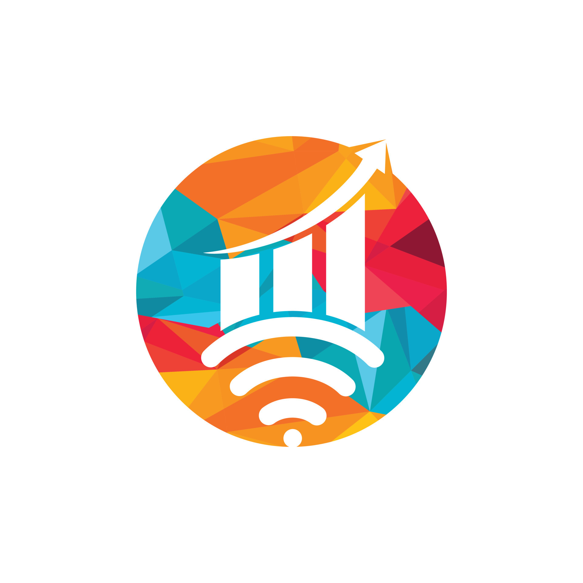 Wifi Statistic vector logo design. Wifi analytic logo icon design ... Wifi Statistic vector logo design. Wifi analytic logo icon design ...