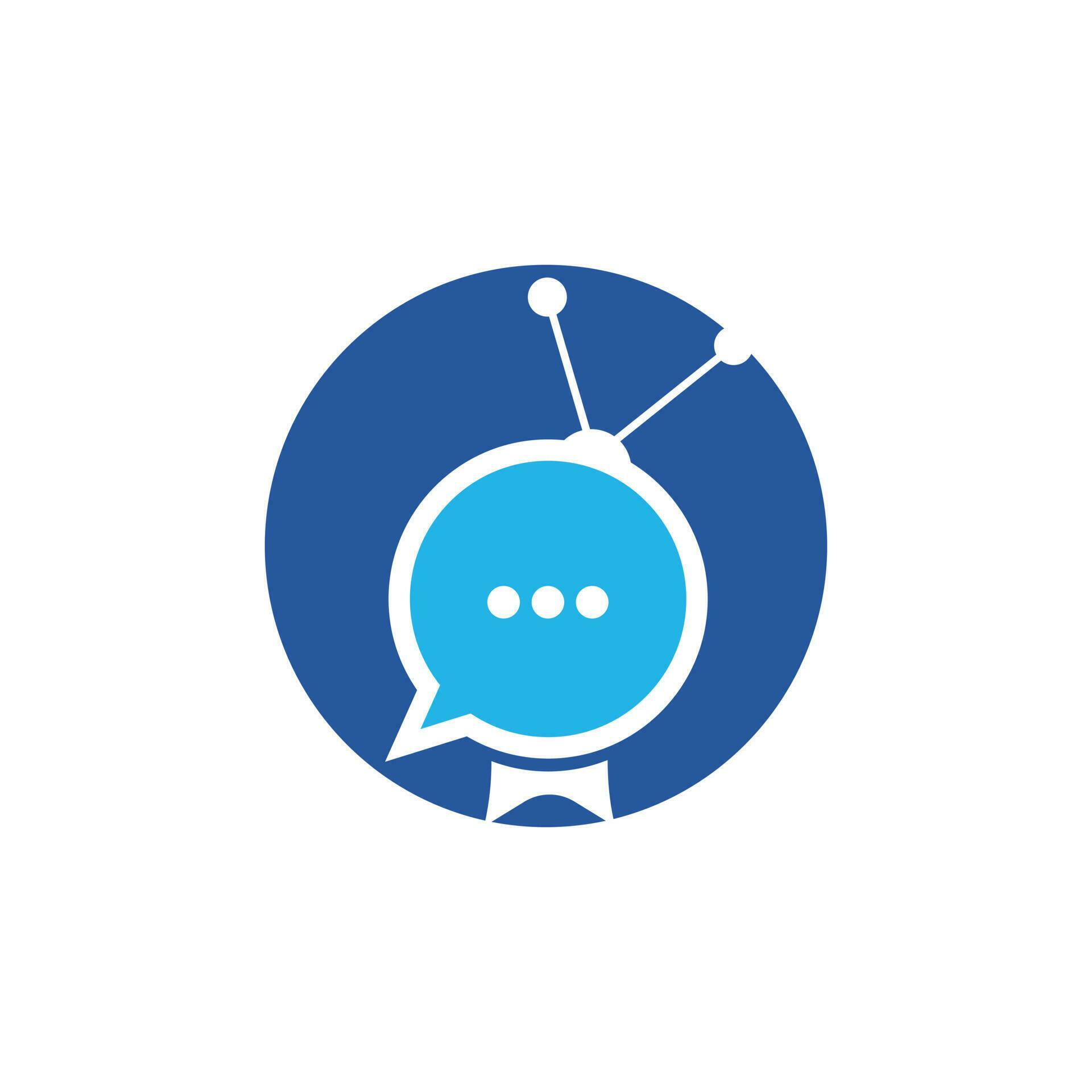Chat Tv Logo Template Design Talk Show Logo Design Concept 11406009 Vector Art At Vecteezy