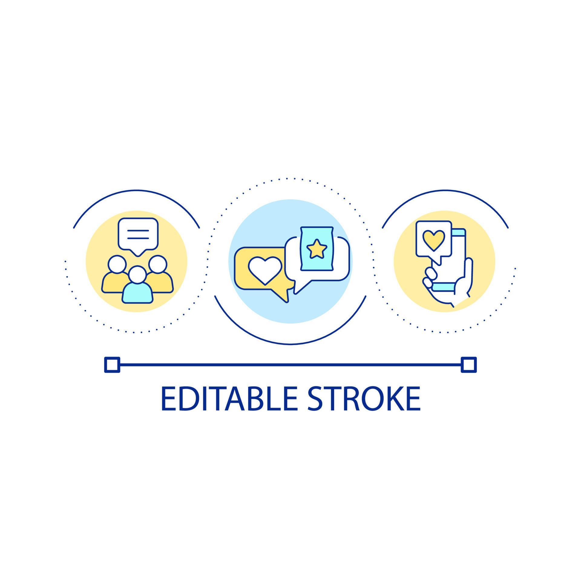 Social Media Interaction Loop Concept Icon Messenger Application Online Communication Abstract