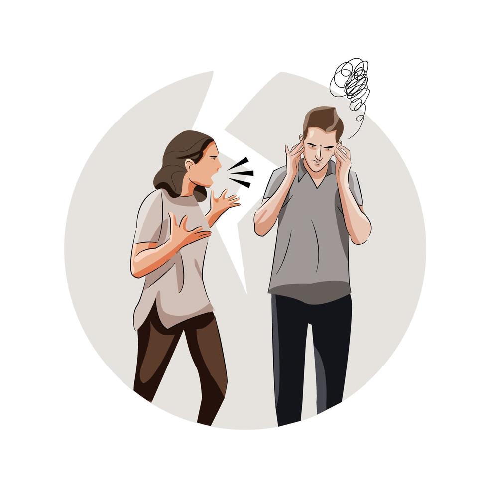 hombre y mujer discuten gritando talando enojado 11411676 Vector en ... hombre y mujer discuten gritando talando enojado 11411676 Vector en ...