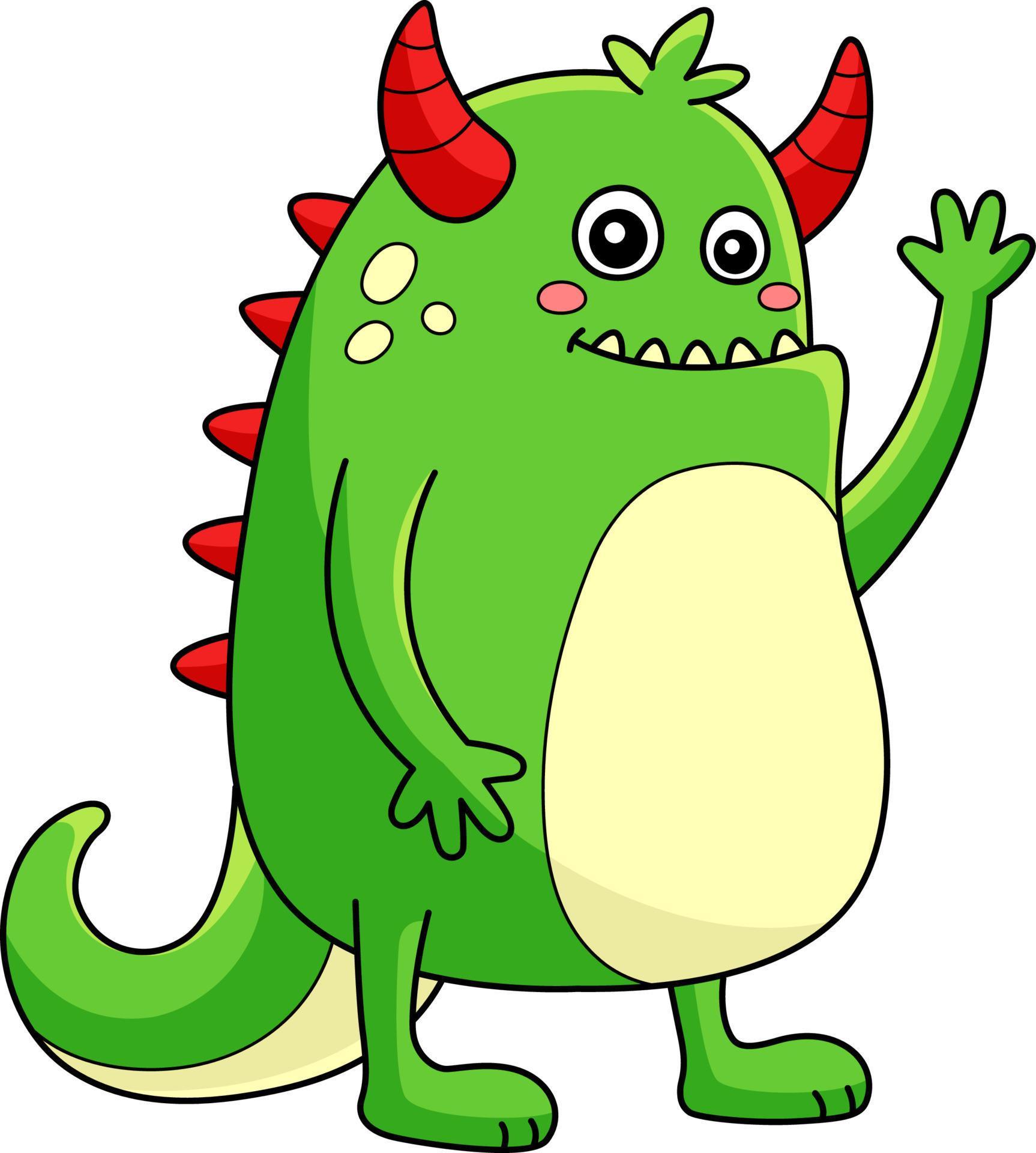 Scary Monster Cartoon Colored Clipart Illustration 11415986 Vector Art ... Scary Monster Cartoon Colored Clipart Illustration 11415986 Vector Art ...