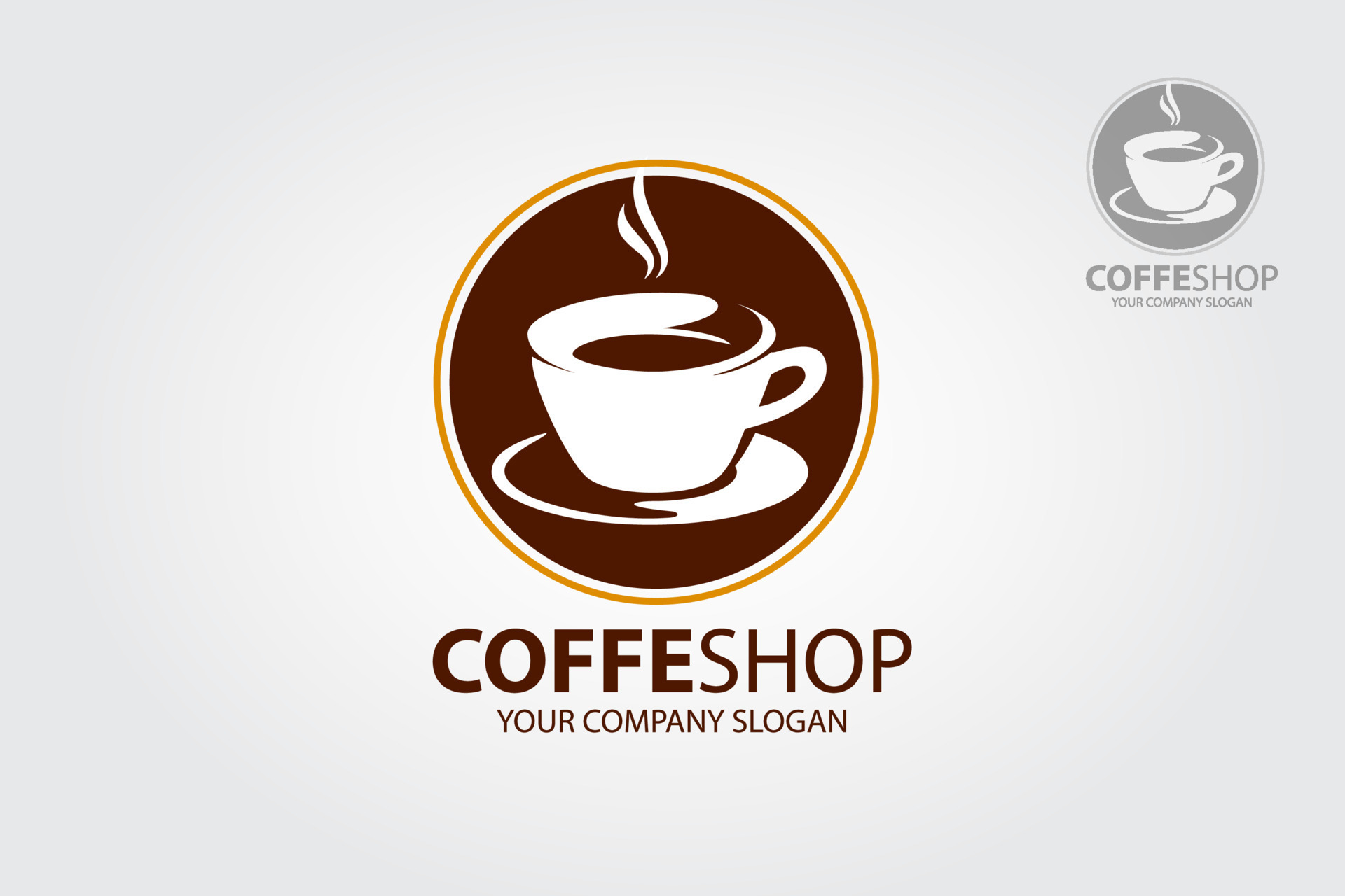 Coffee Shop vector logo template. Professional logo for coffee shop ... Coffee Shop vector logo template. Professional logo for coffee shop ...