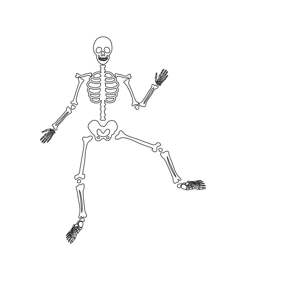 Halloween Scary Bones Skeleton 11418851 Vector Art At Vecteezy