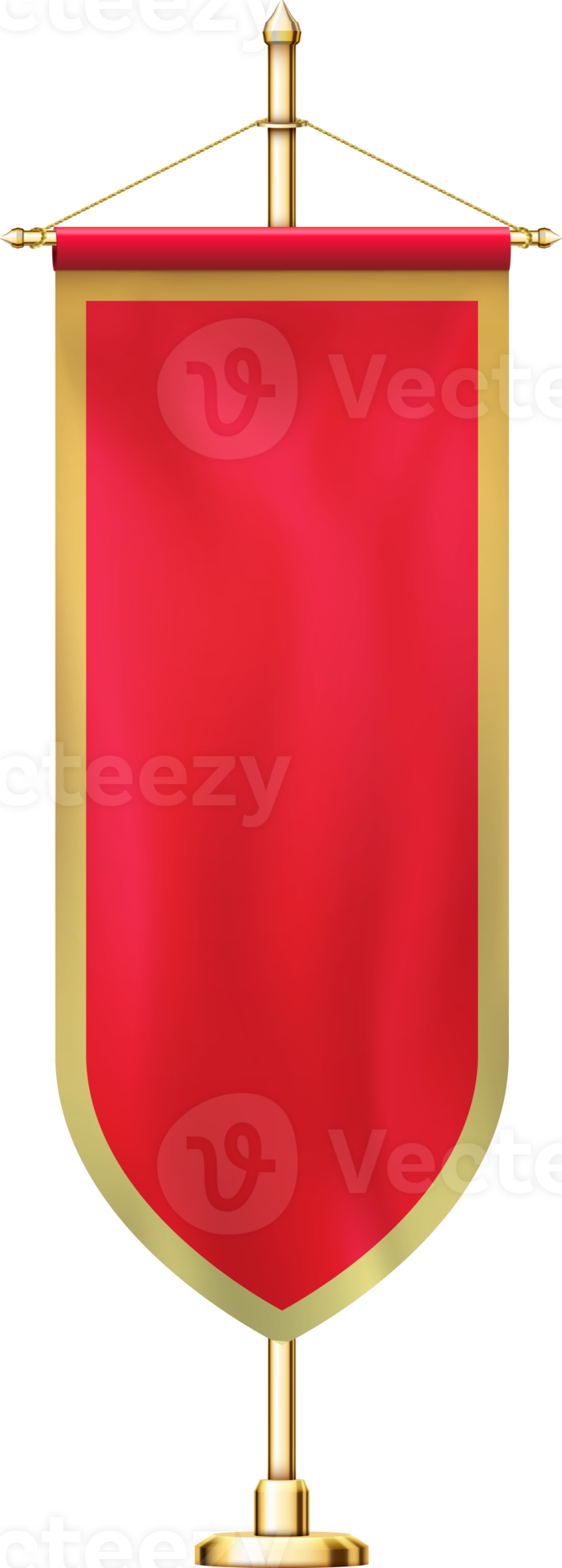 red pennant flag mockup banner 11421171 PNG