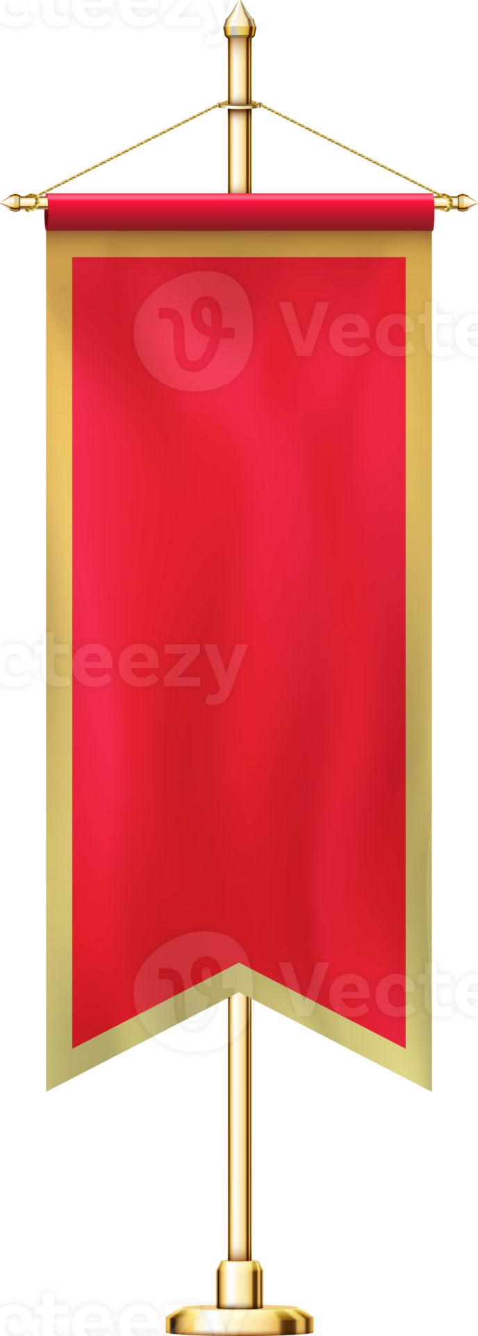 red pennant flag mockup banner 11421336 PNG