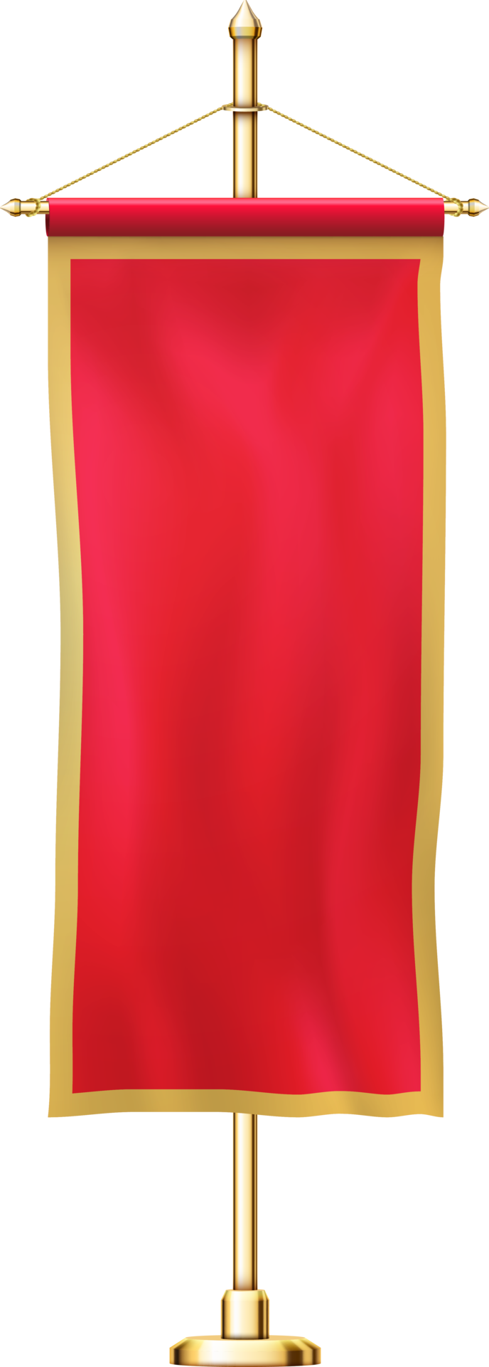 red pennant flag mockup banner 11421512 PNG