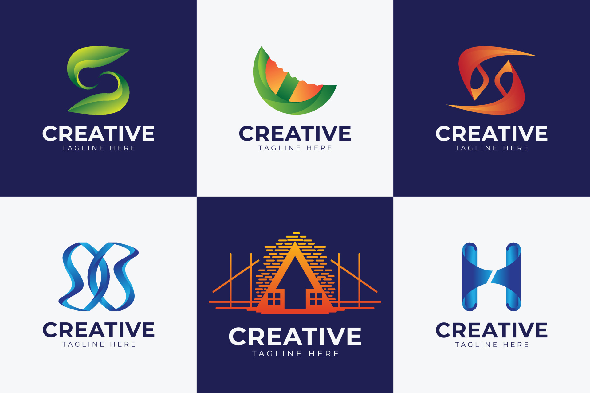 colección de diseño de logotipos modernos para la marca y la identidad ...