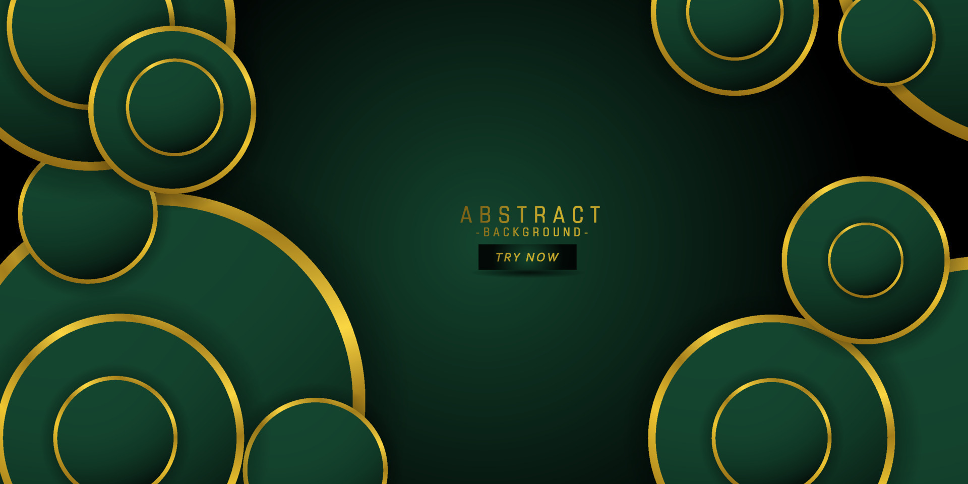 Modern Abstract Vector Dark Green Luxury Backgrounds With Geometric