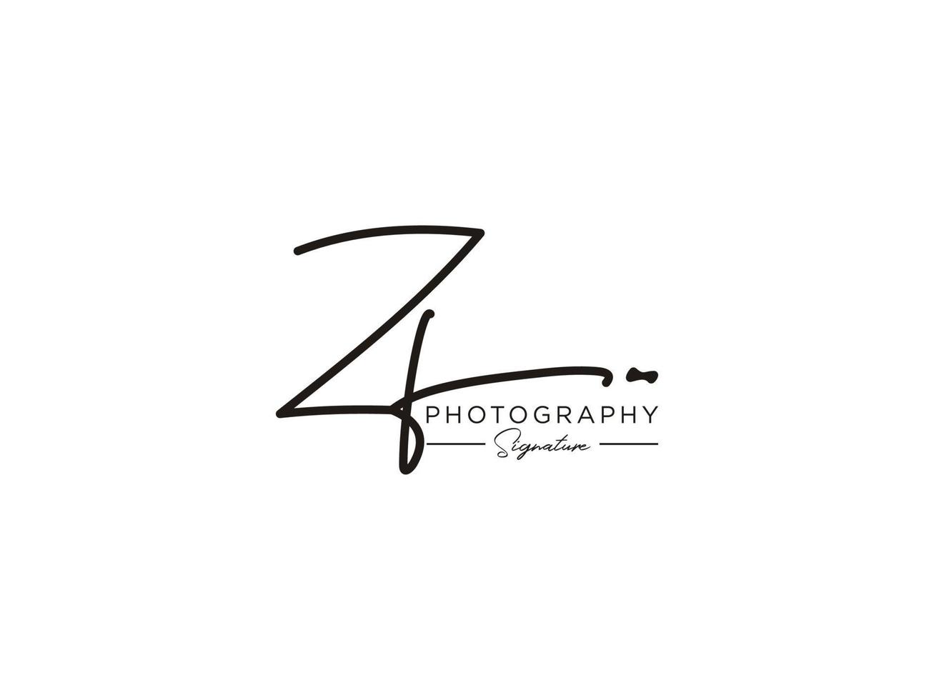 Letter Zf Signature Logo Template Vector 11422673 Vector Art At Vecteezy