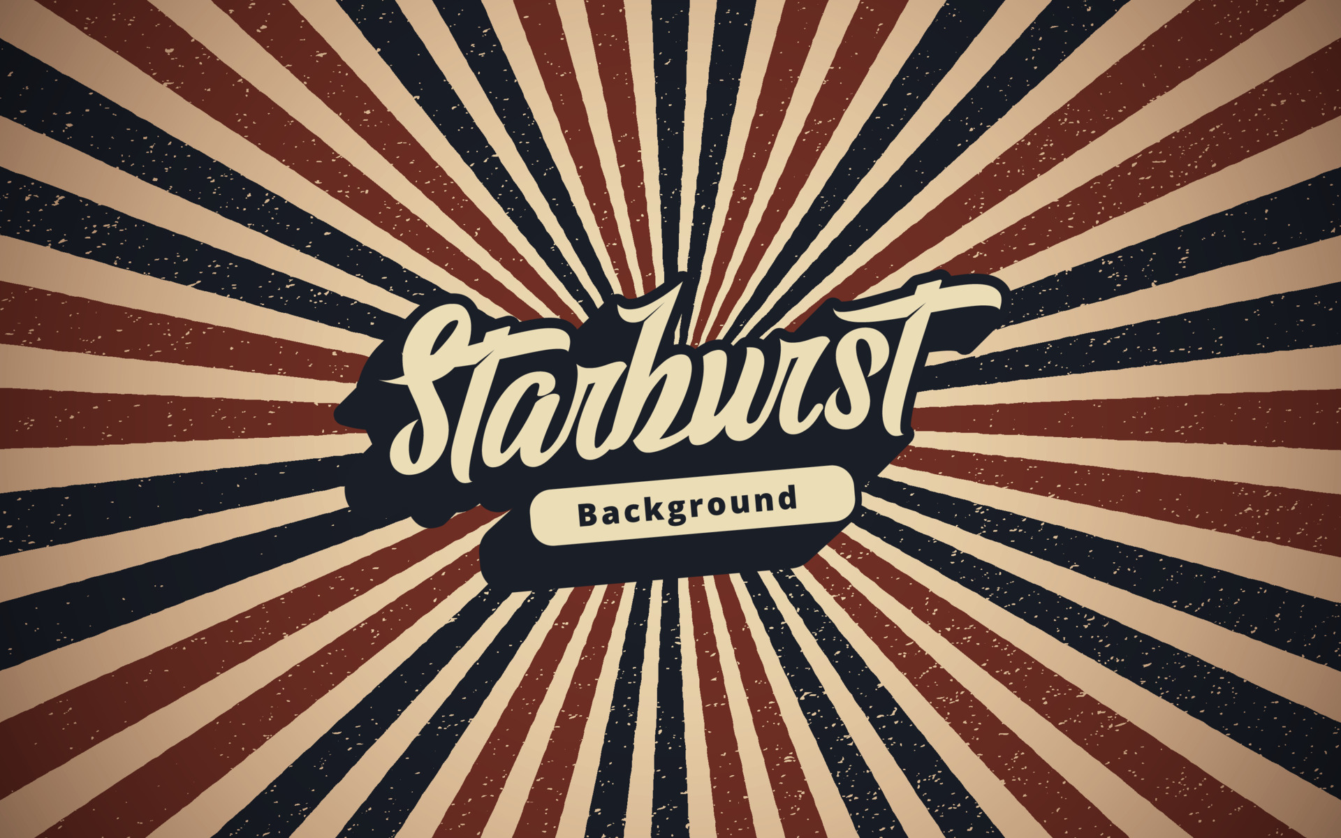 Retro Starburst Background With Retro Texture And Text Word Starburst As An Example 11425261