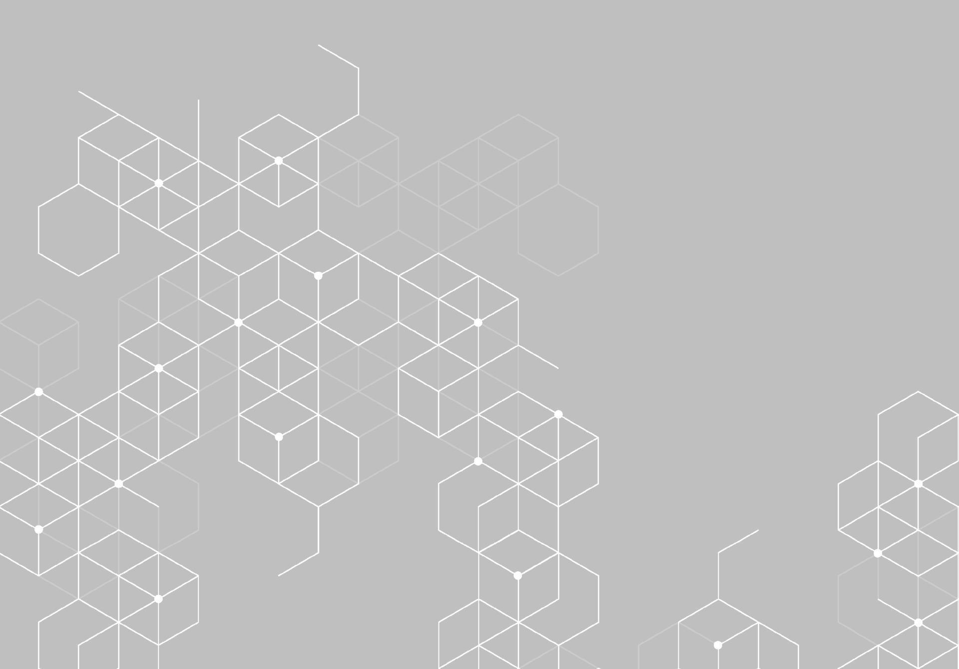 Blockchain Concept Banner With Abstract Geometric Polygonal With Connecting Dots And Lines