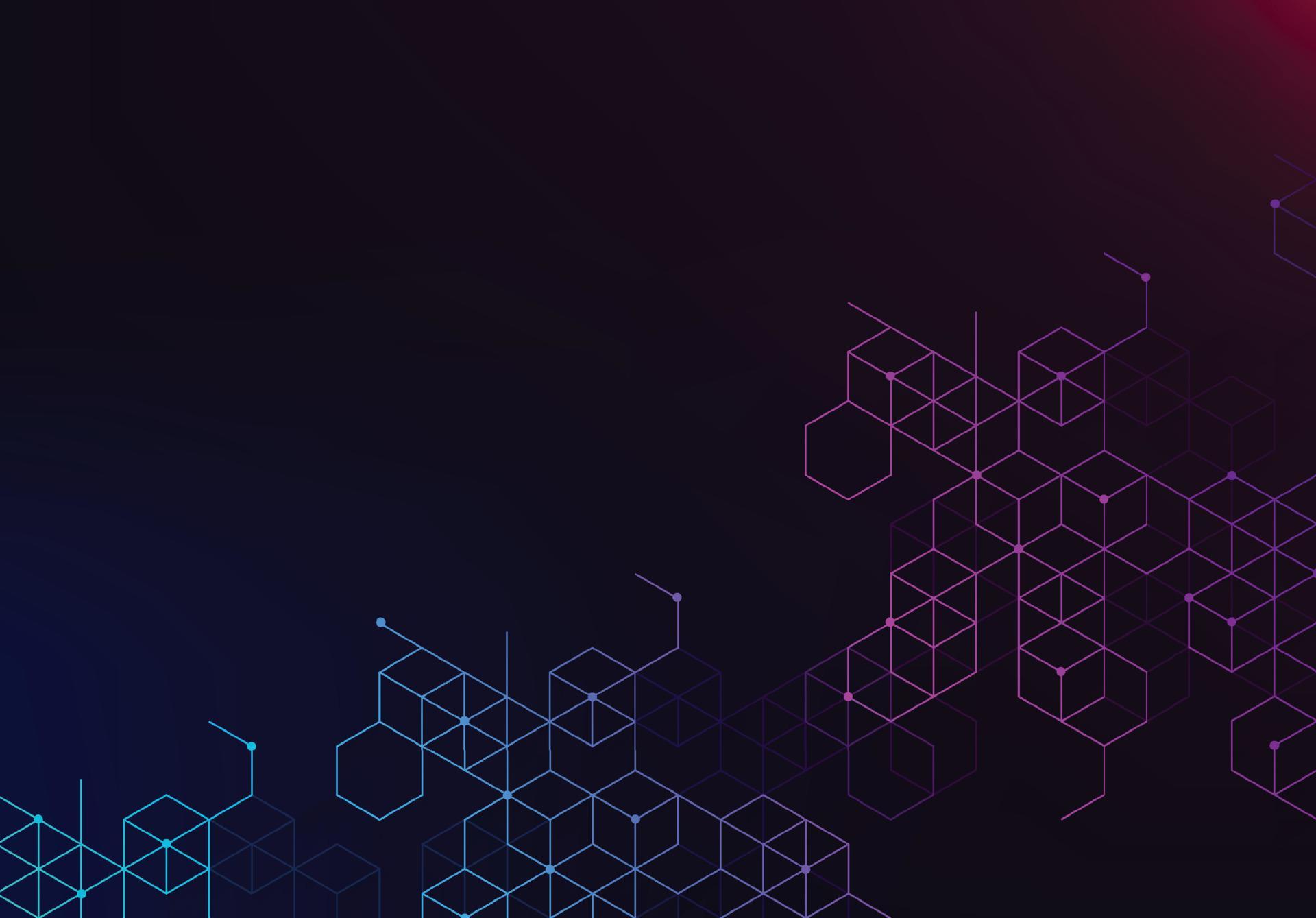 Blockchain Concept Banner With Abstract Geometric Polygonal With Connecting Dots And Lines