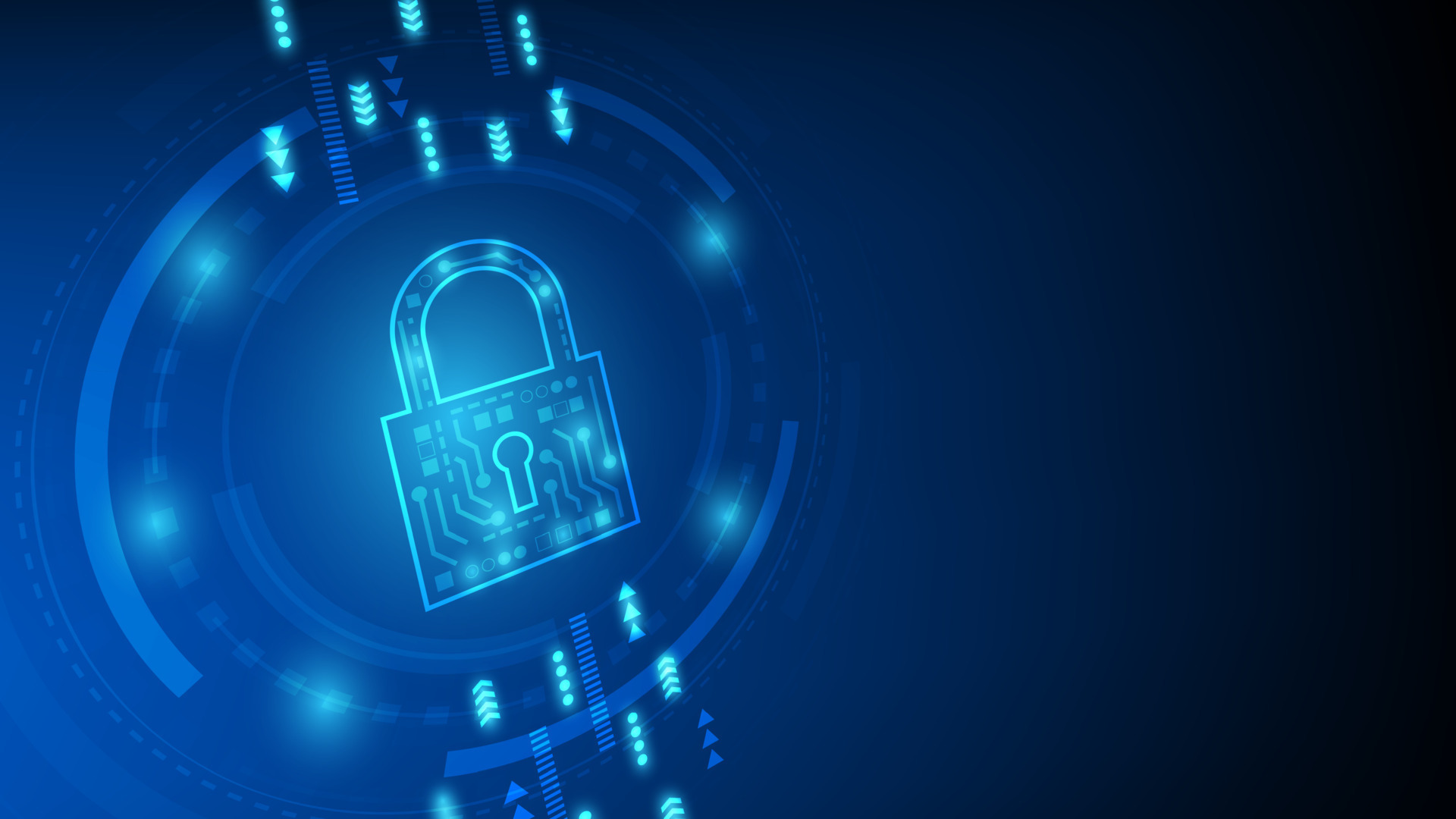 Cyber Technology Security Network Protection Background Design Vector