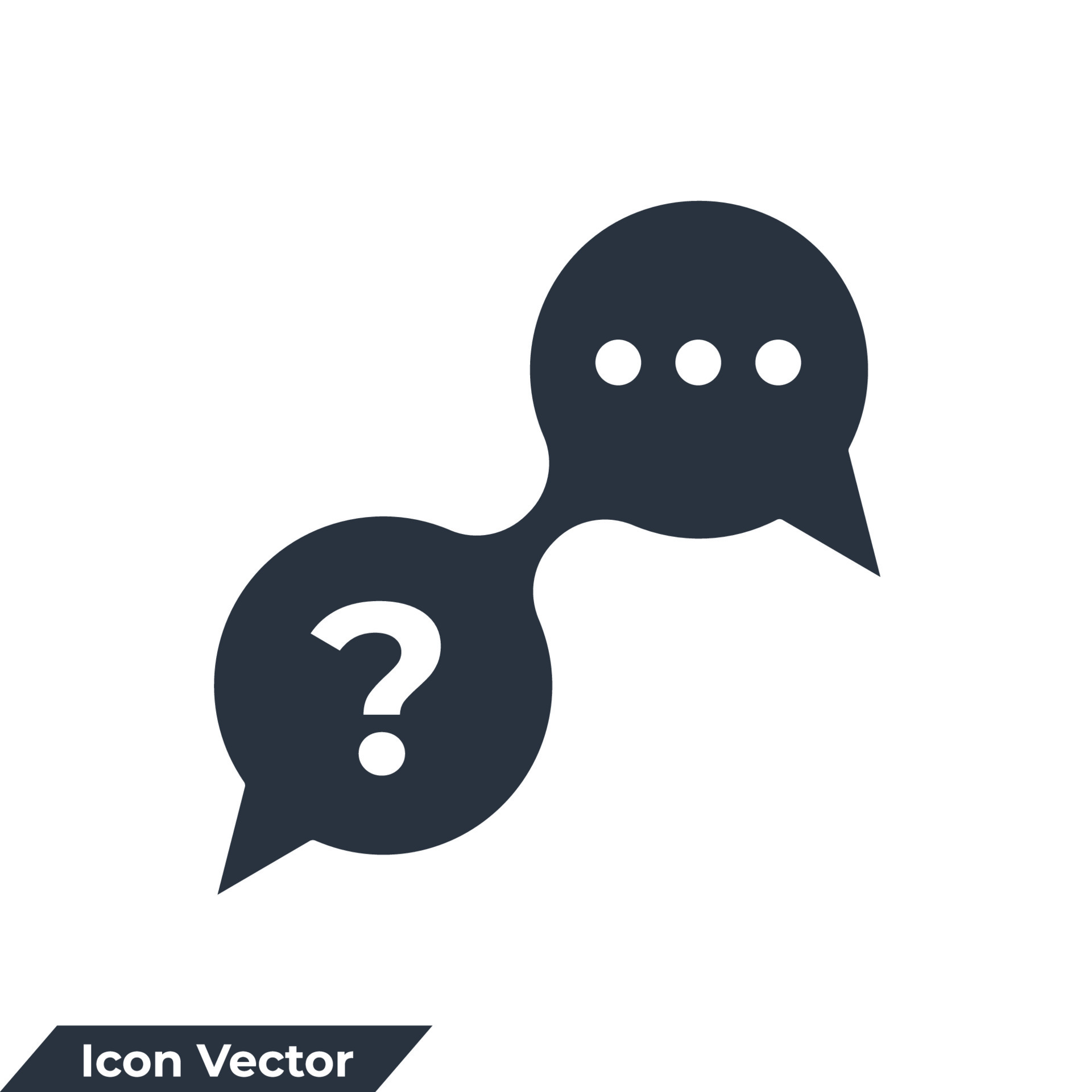 question and answer icon logo vector illustration. question answer ... question and answer icon logo vector illustration. question answer ...