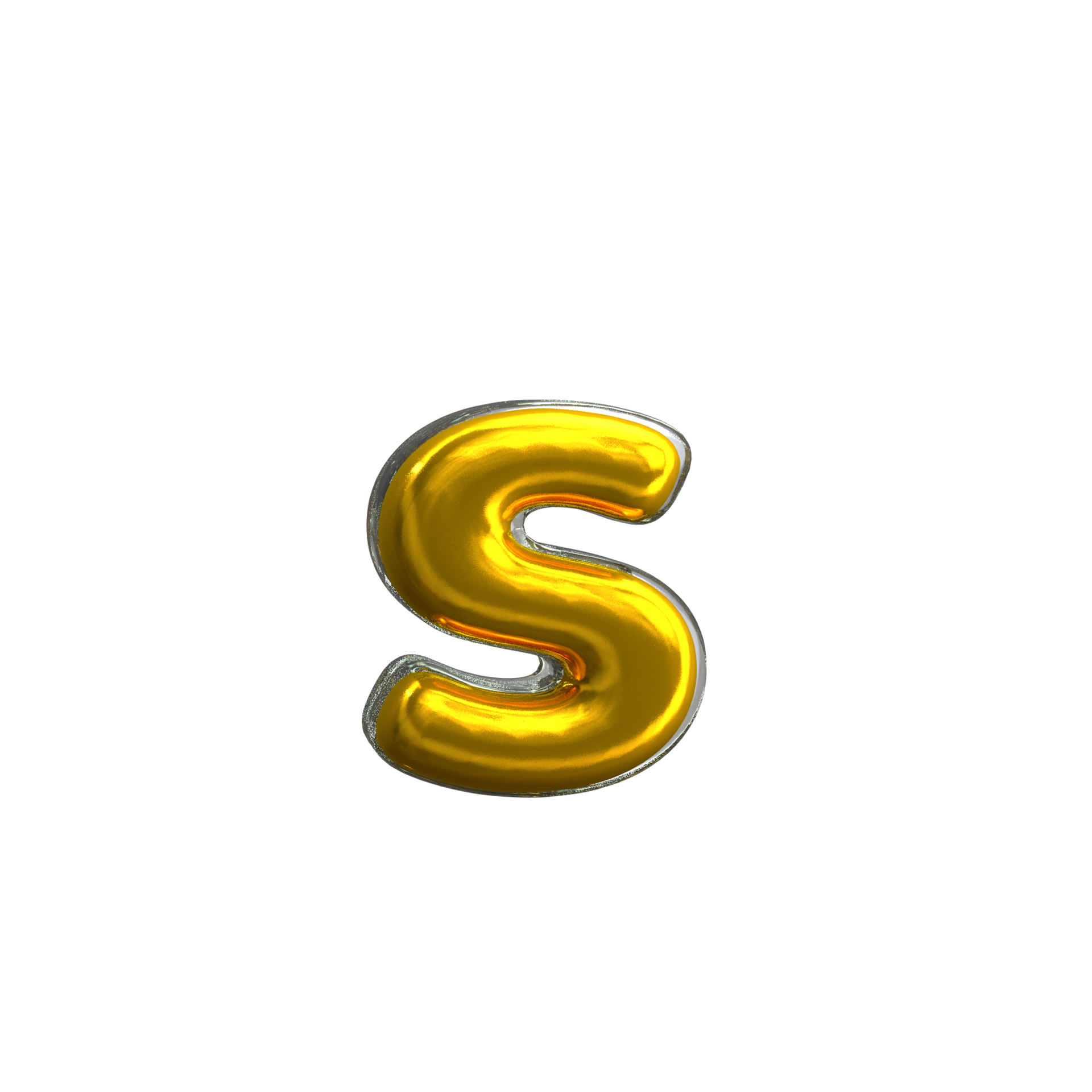 render 3d de letra amarilla mental s 11434305 PNG render 3d de letra amarilla mental s 11434305 PNG