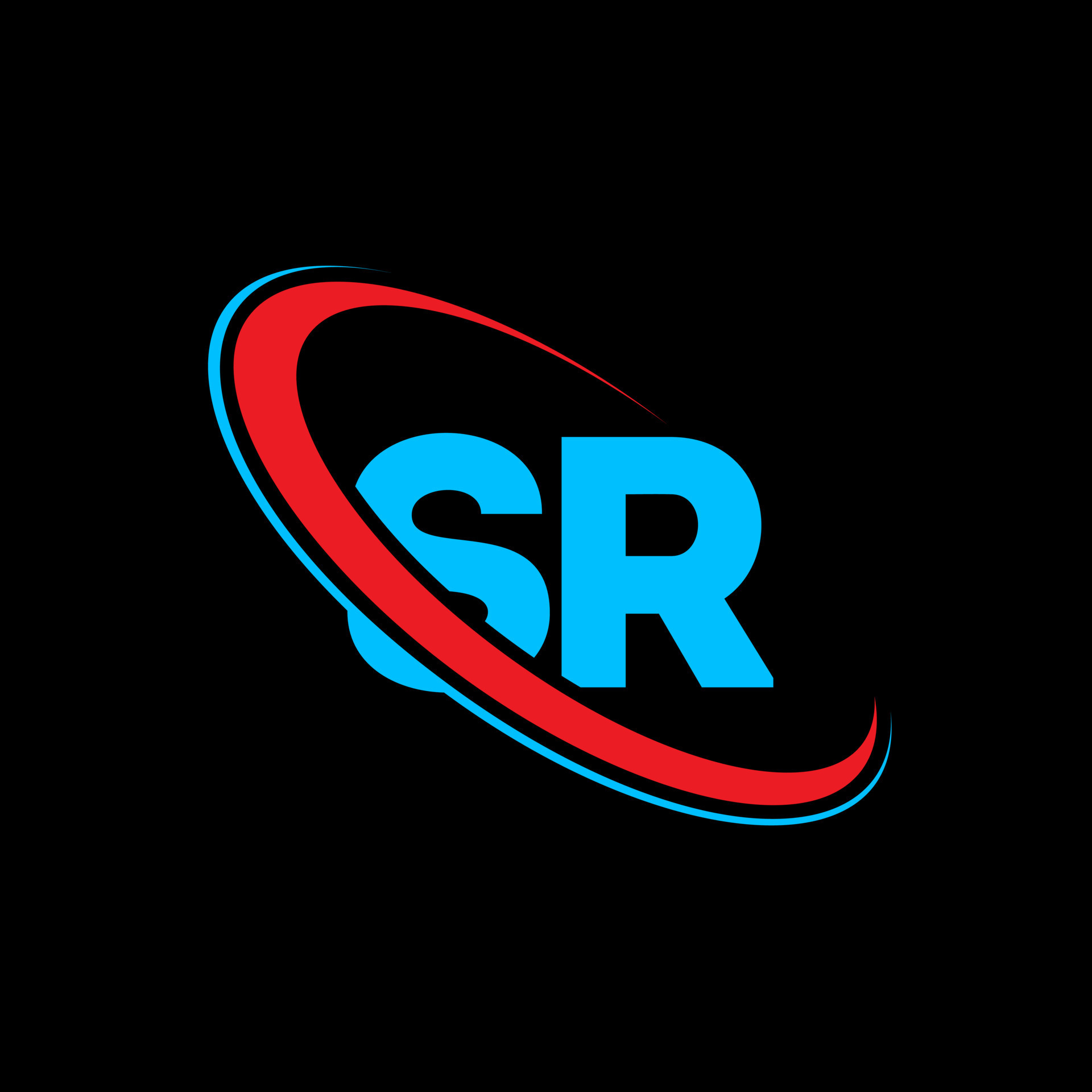logotipo de Sr. diseño sr. letra sr azul y roja. diseño del logotipo de ...