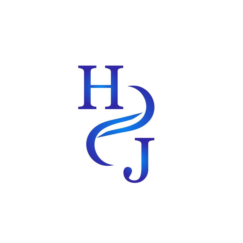 hj blue logo diseña tu empresa 11442626 Vector en Vecteezy