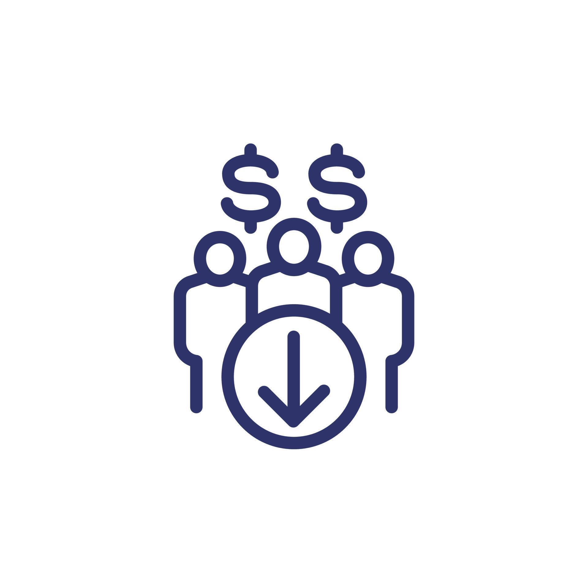 reduce labor costs line icon with workers, vector 11449293 Vector Art ... reduce labor costs line icon with workers, vector 11449293 Vector Art ...