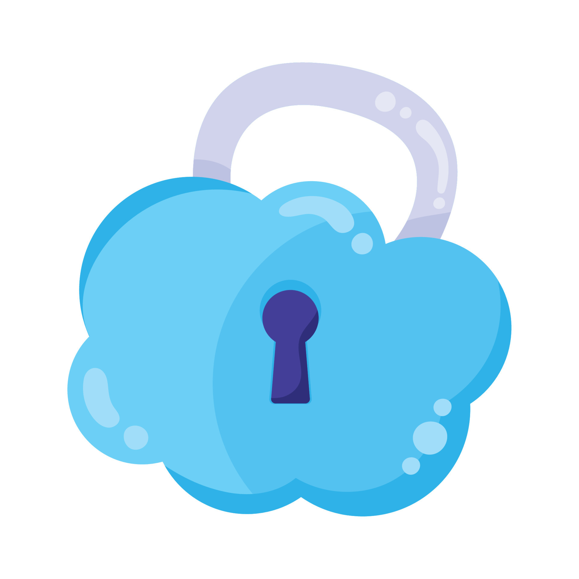 Cloud Computing Padlock 11450714 Vector Art At Vecteezy