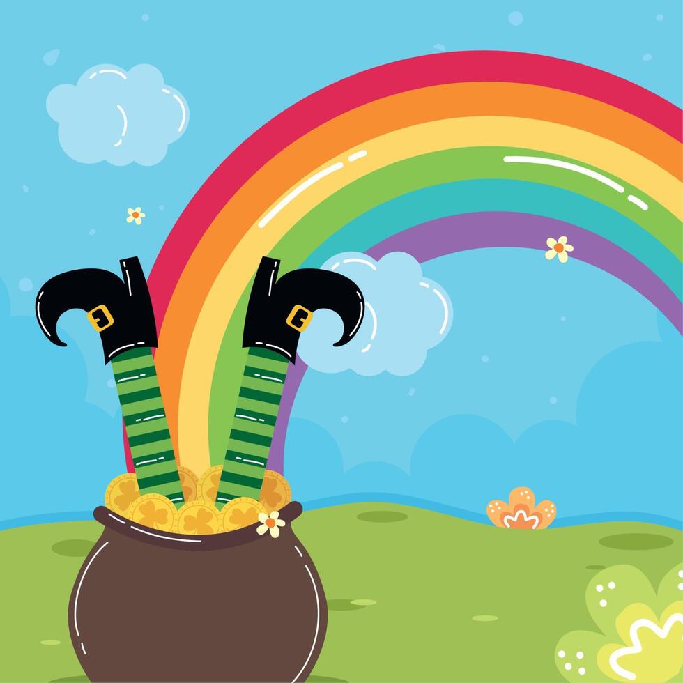 leprechaun legs with rainbow 11451409 Vector Art at Vecteezy leprechaun legs with rainbow 11451409 Vector Art at Vecteezy