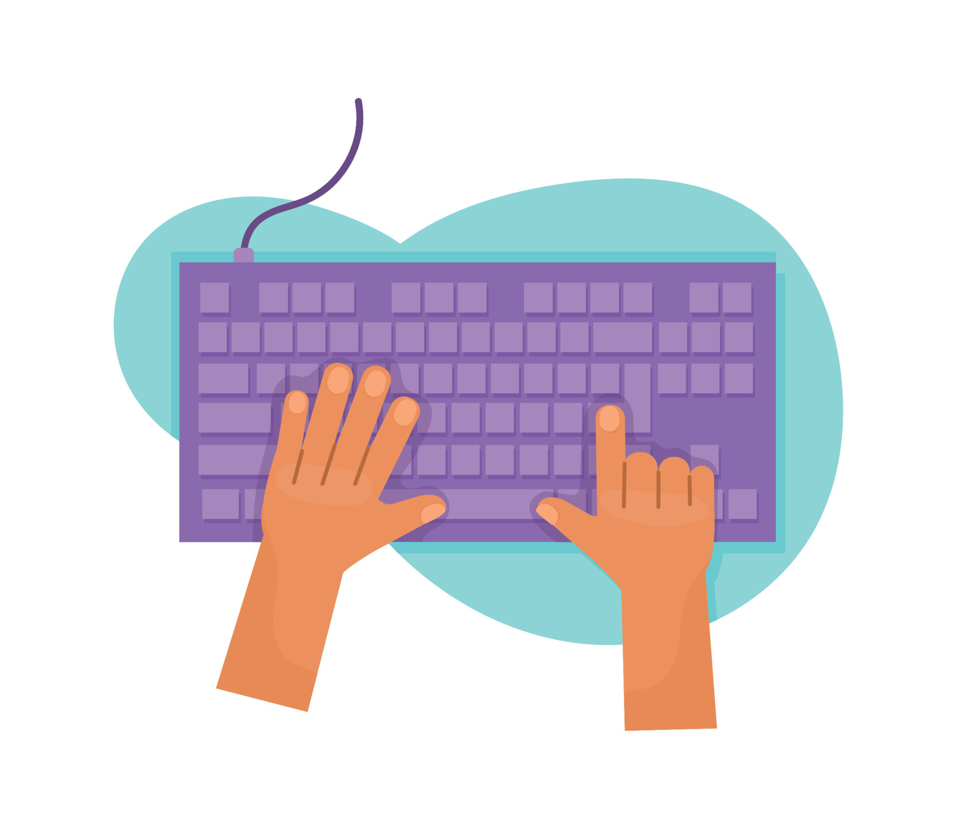 hands typing keyboard 11456874 Vector Art at Vecteezy hands typing keyboard 11456874 Vector Art at Vecteezy
