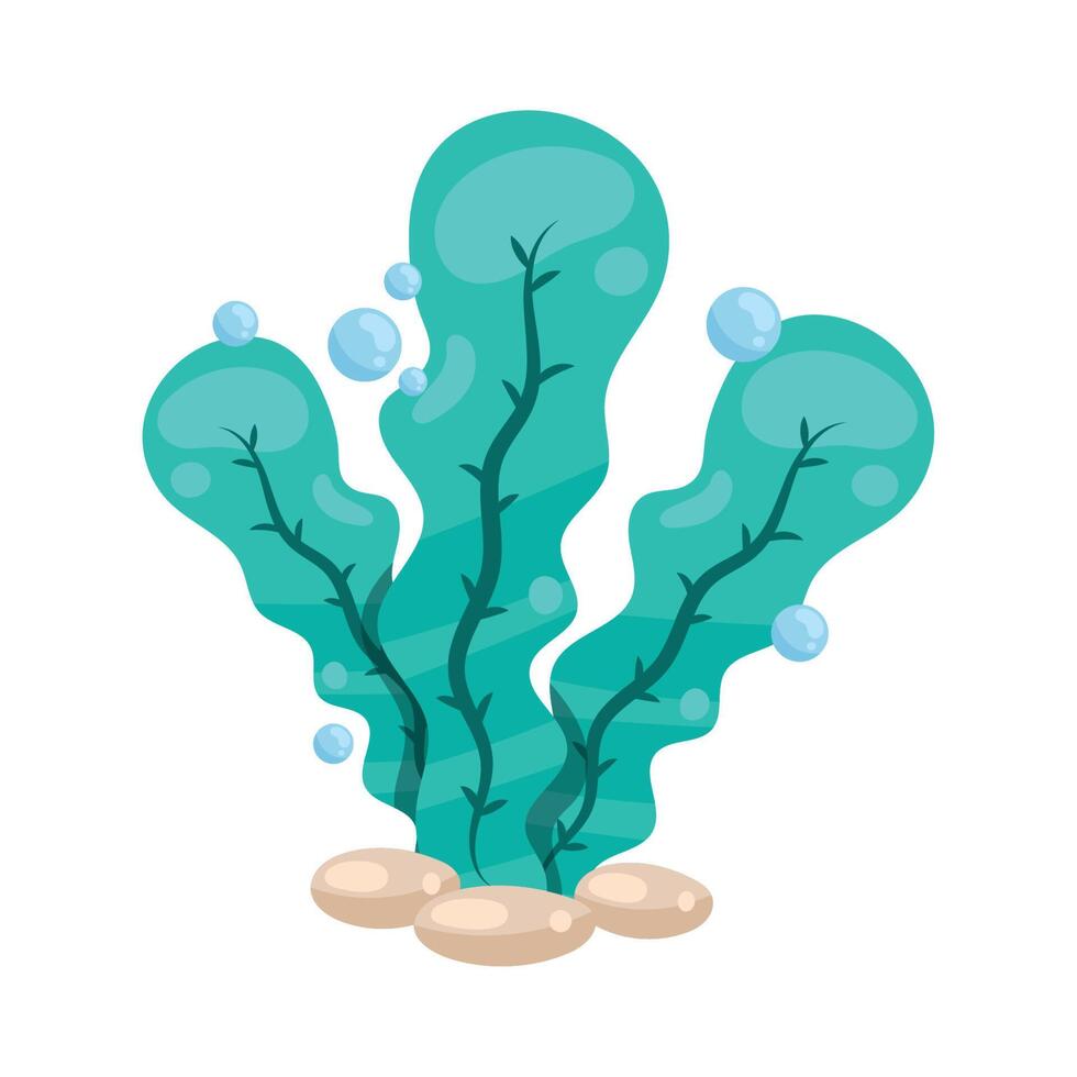 Green Seaweed Sealife 11456882 Vector Art At Vecteezy