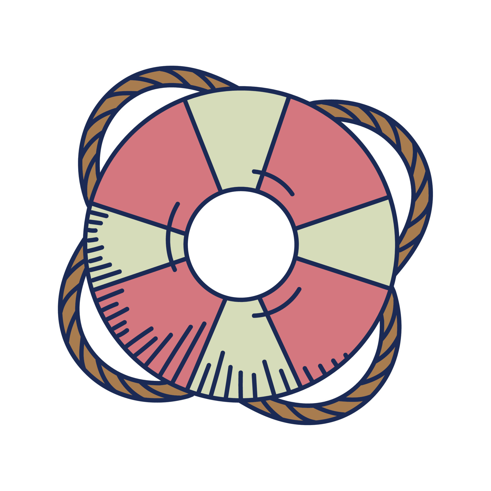 lifeguard float nautical retro 11457333 Vector Art at Vecteezy