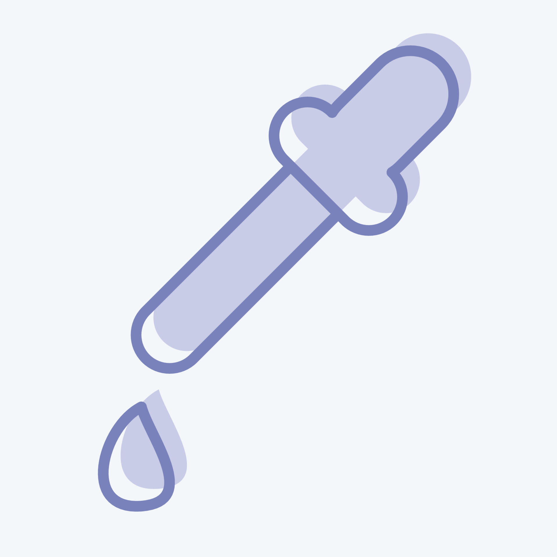 Icon Eyedropper. related to Graphic Design Tools symbol. two tone style. simple design editable ...