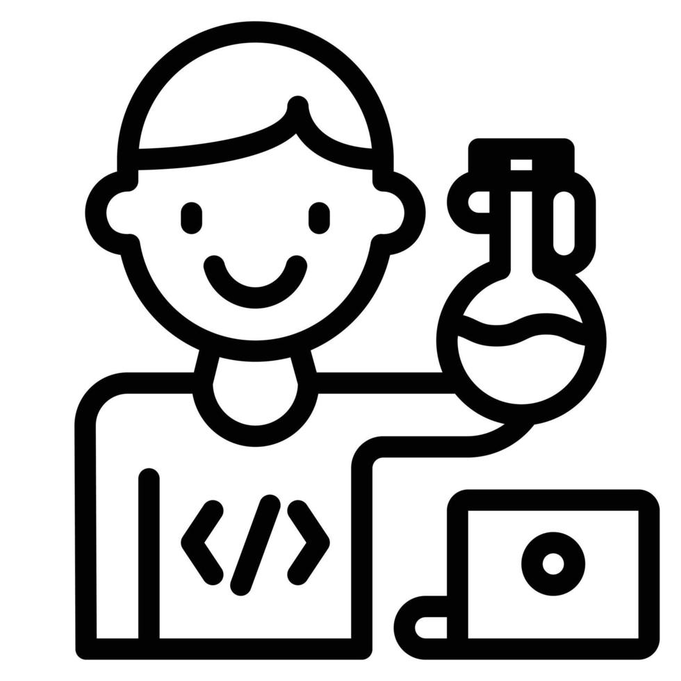 Science Icon Line Vector Illustration 11464151 Vector Art At Vecteezy