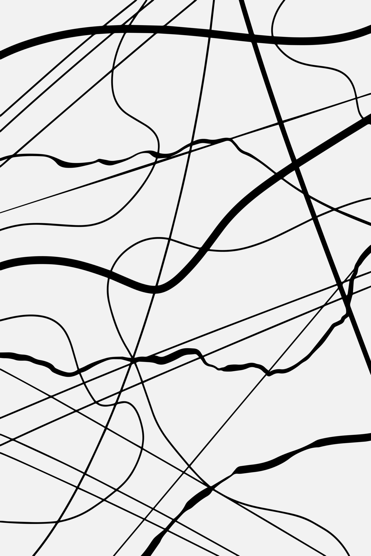 Curve wave. Black and white line arts wallpaper, background design for ...