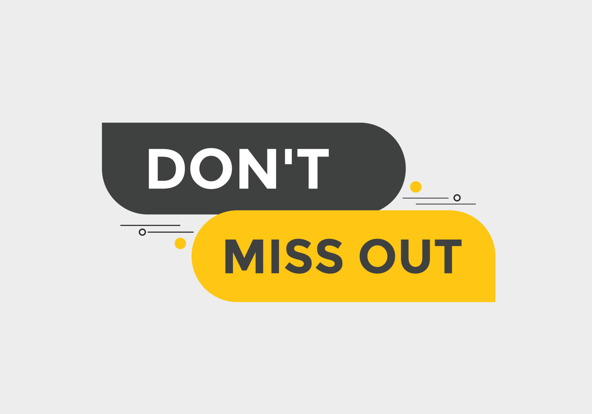 Dont miss out Colorful label sign template. Dont miss out symbol web banner 11471281 Vector Art ...