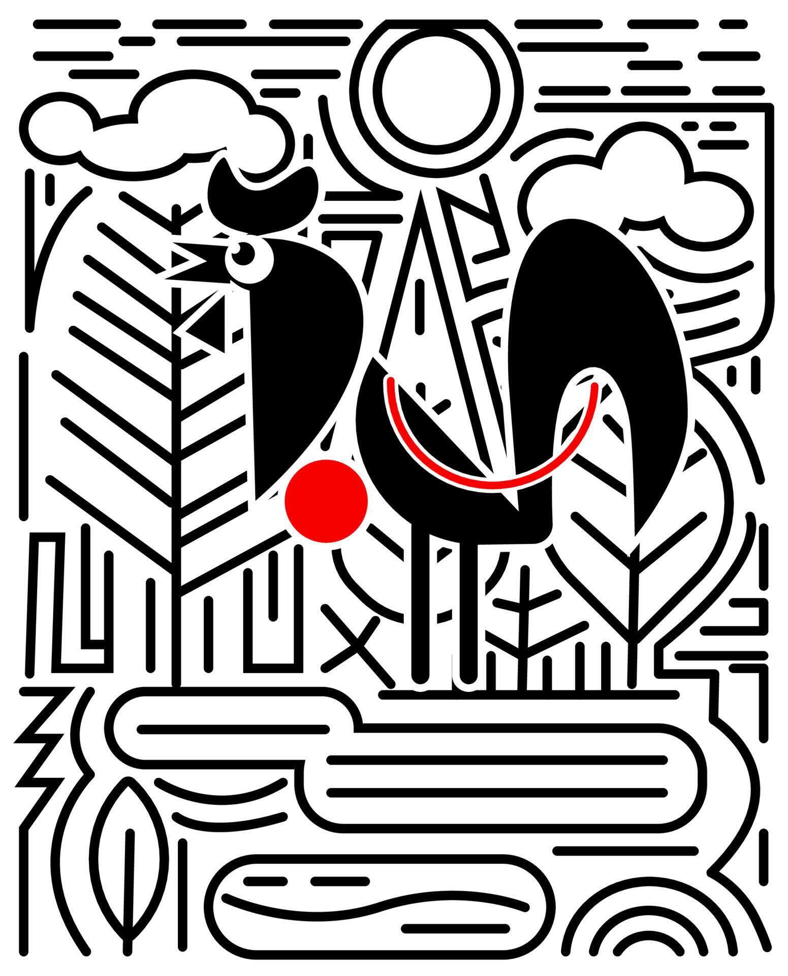 Rooster Cock Chicken Icon Character Mascot Vector Illustration