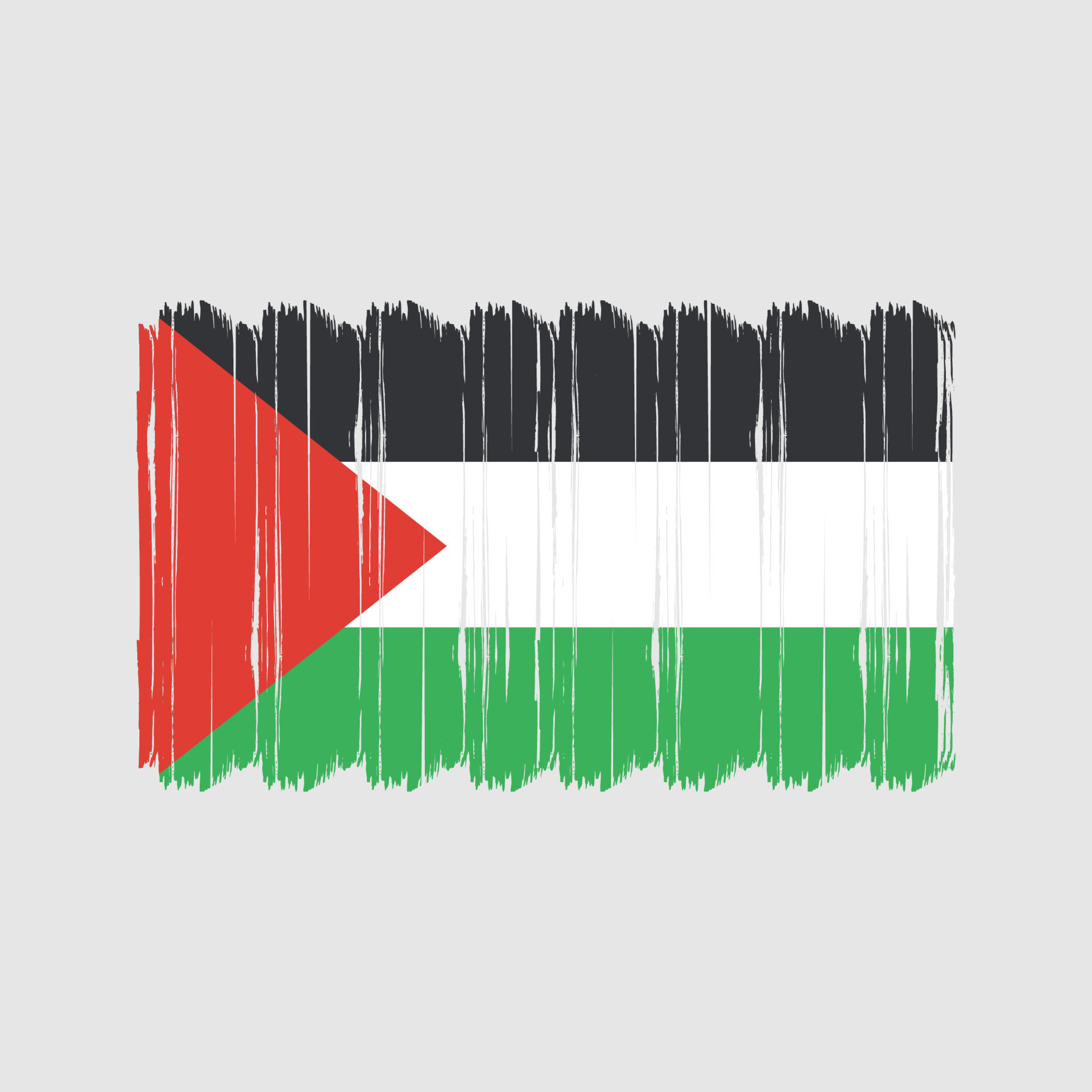 Palestine Flag Brush Vector National Flag Brush Vector Design 11472959 Vector Art At Vecteezy