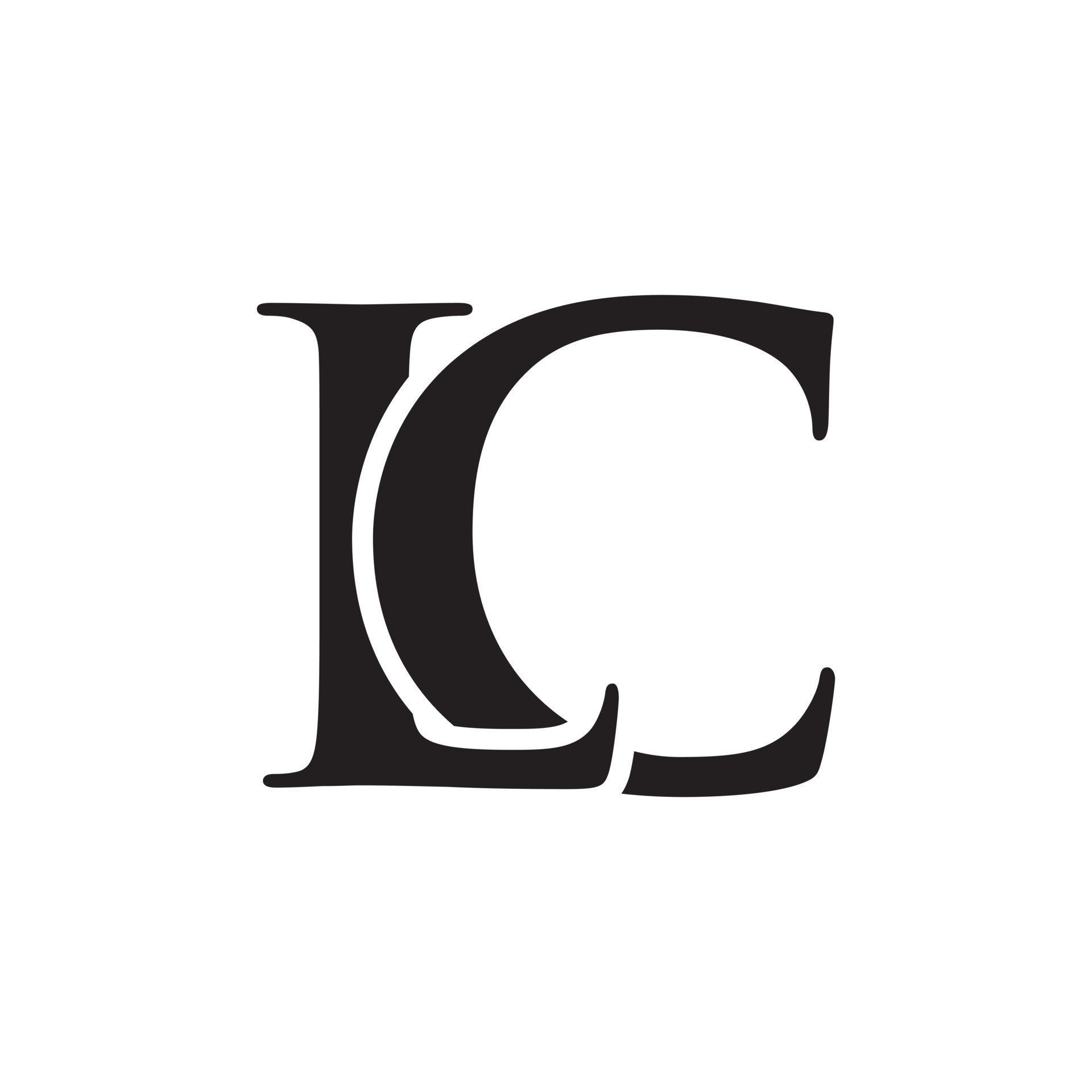 vector de diseño de logotipo de icono lc aislado sobre fondo blanco ... vector de diseño de logotipo de icono lc aislado sobre fondo blanco ...