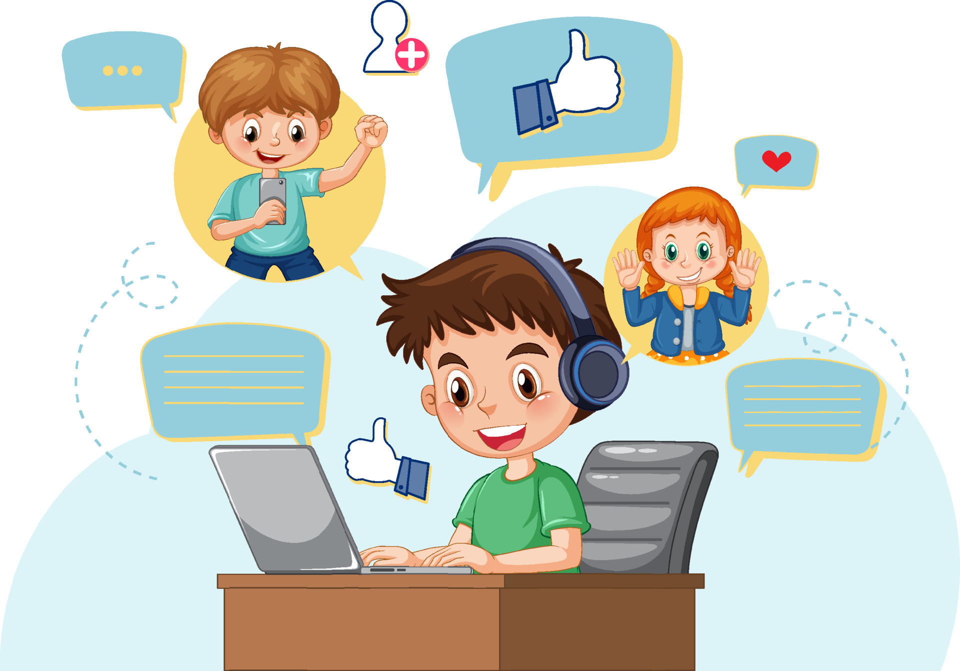 A boy browsing internet on laptop 11480868 Vector Art at Vecteezy A boy browsing internet on laptop 11480868 Vector Art at Vecteezy