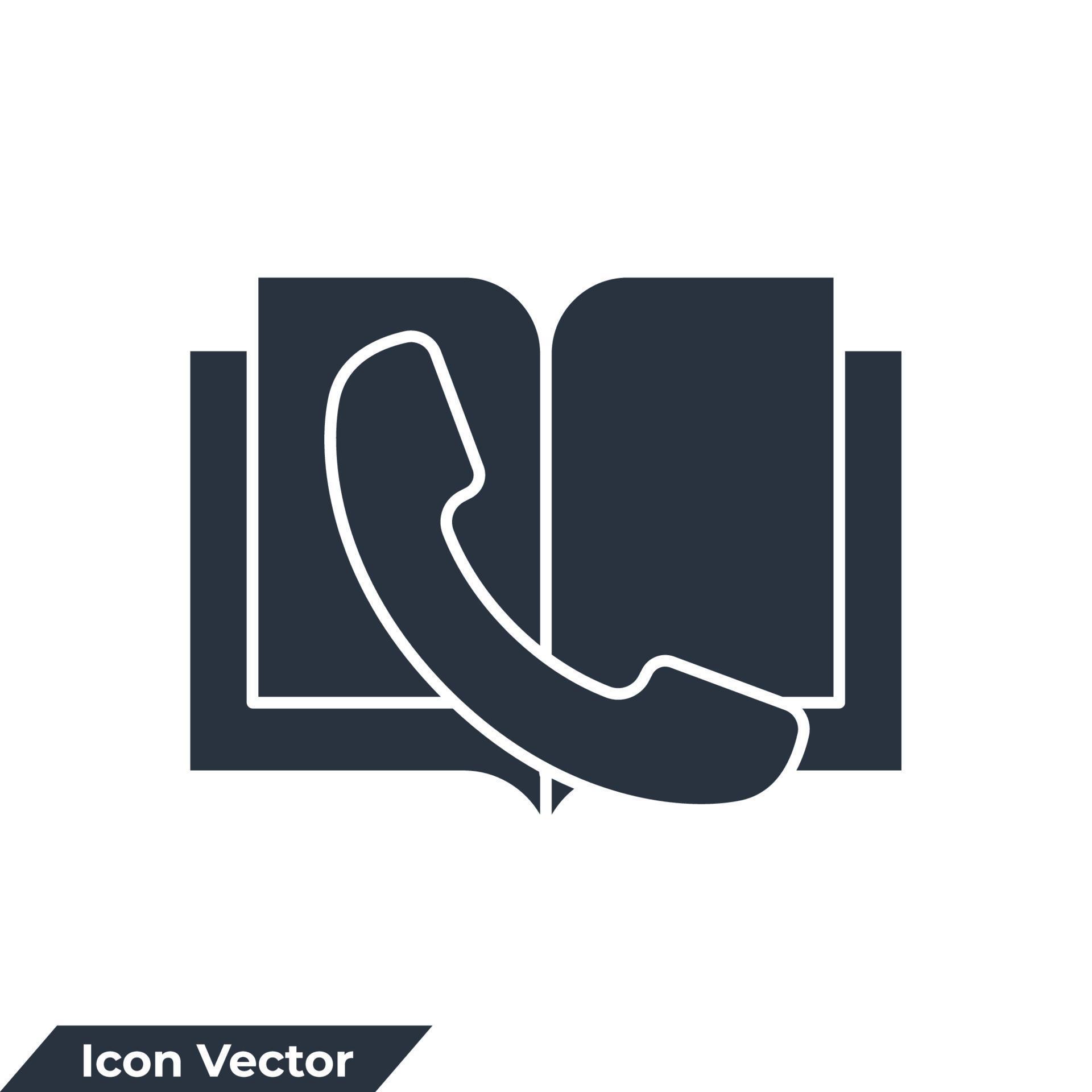 learning support icon logo vector illustration. book and phone symbol ...