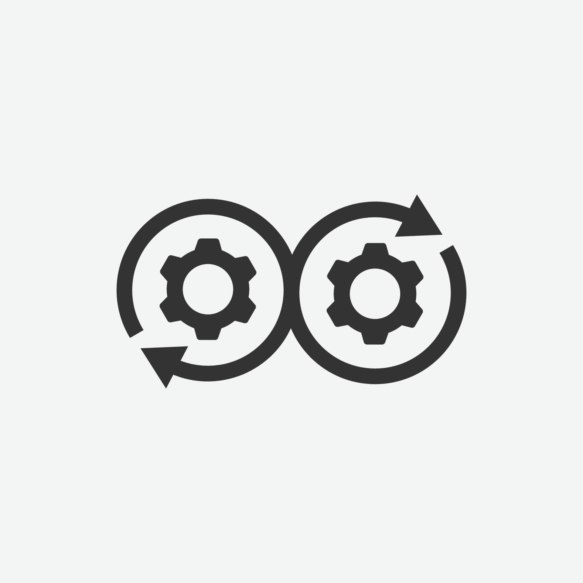 Devops Icon Development Icon Vector Devops Vector Illustration On